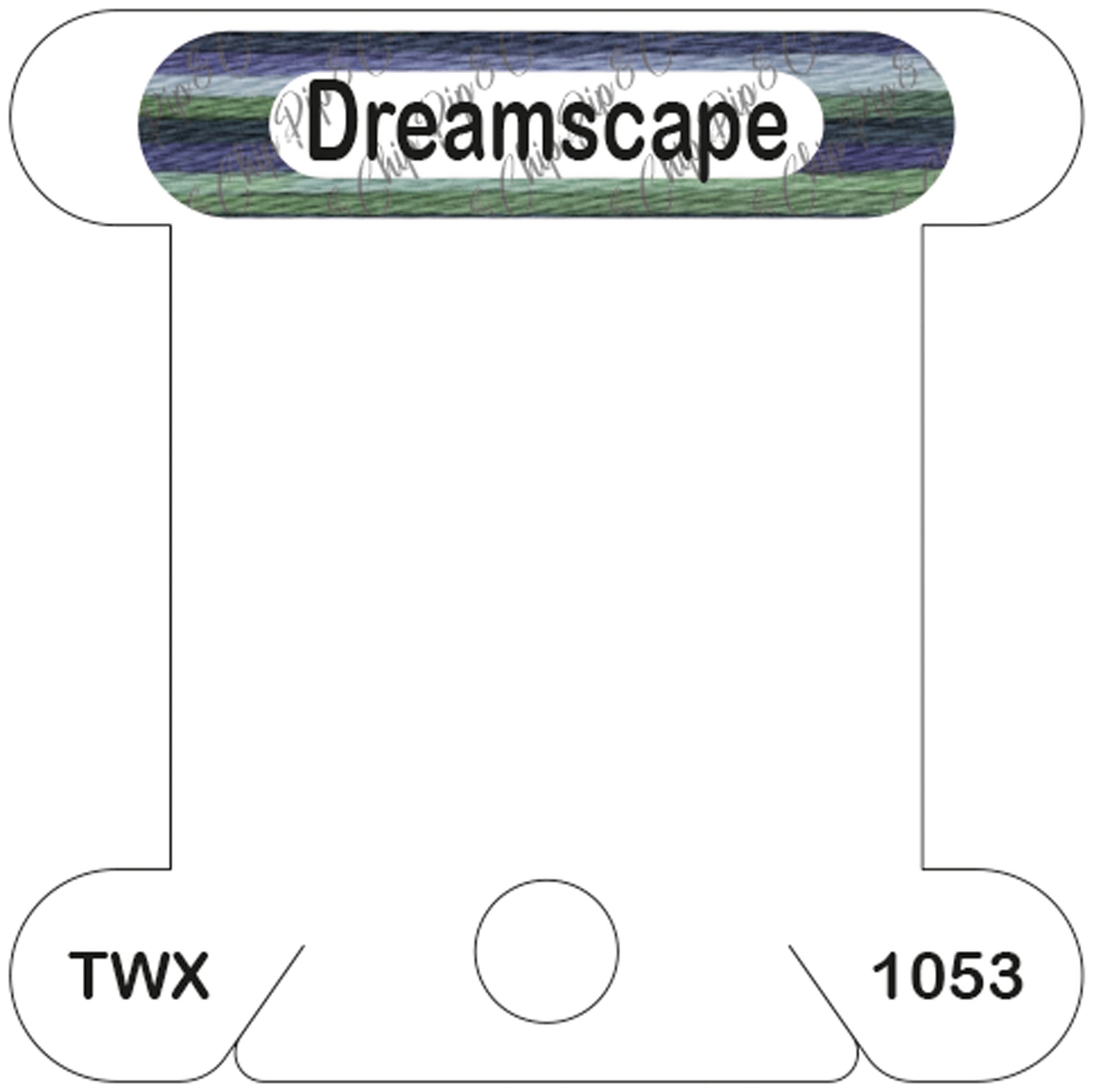 ThreadworX Dreamscape acrylic bobbin – Pip and Chip