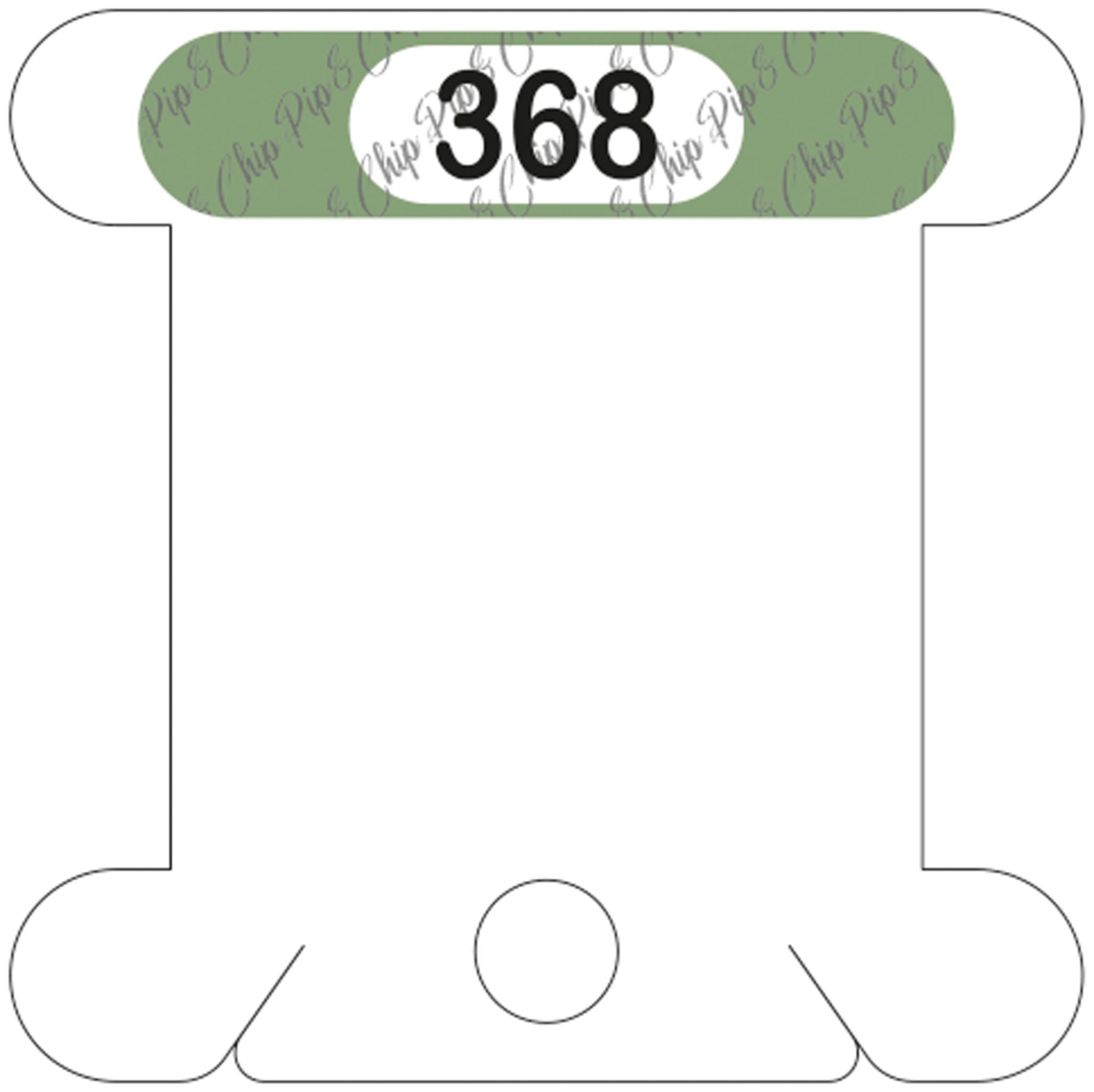 DMC 368 acrylic bobbin – Pip and Chip