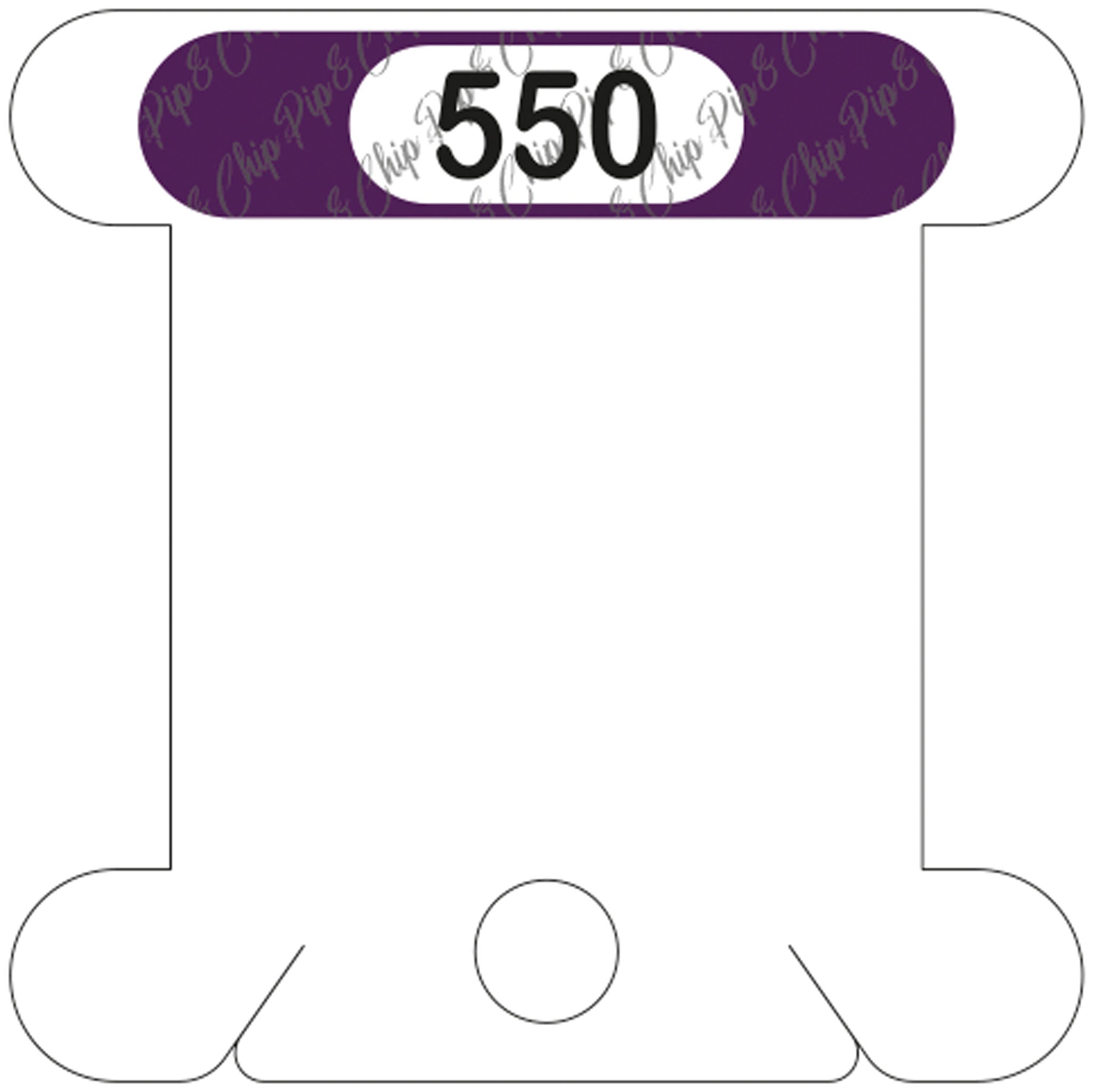 DMC 550 acrylic bobbin – Pip and Chip