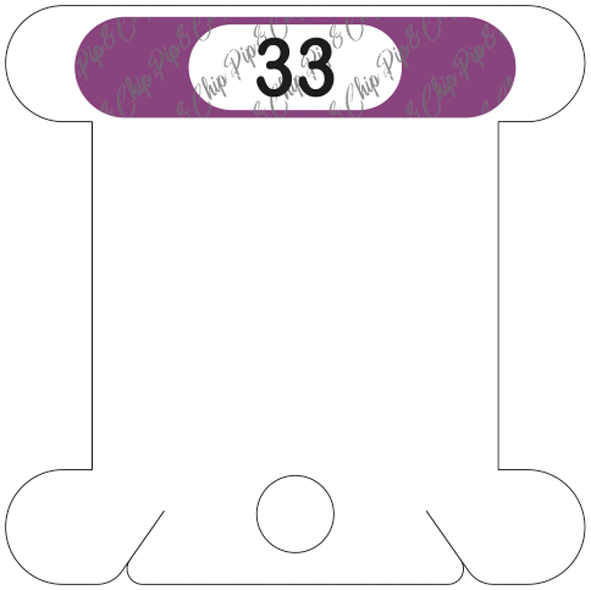 DMC 33 acrylic bobbin – Pip and Chip