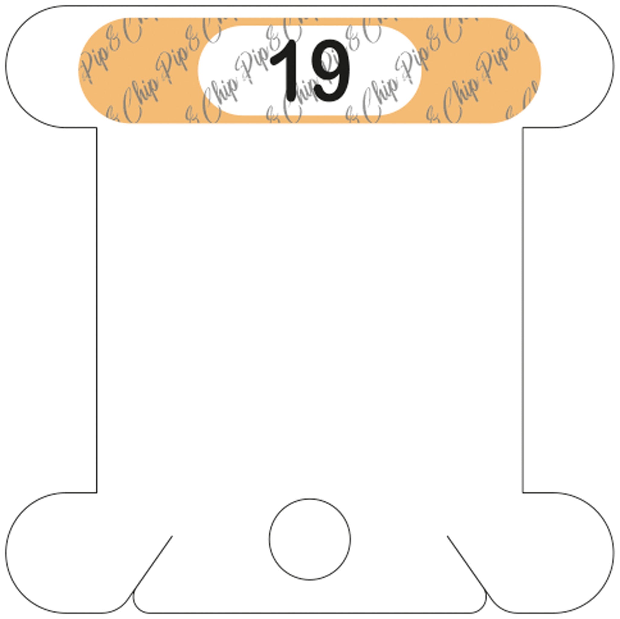 DMC 19 acrylic bobbin – Pip and Chip