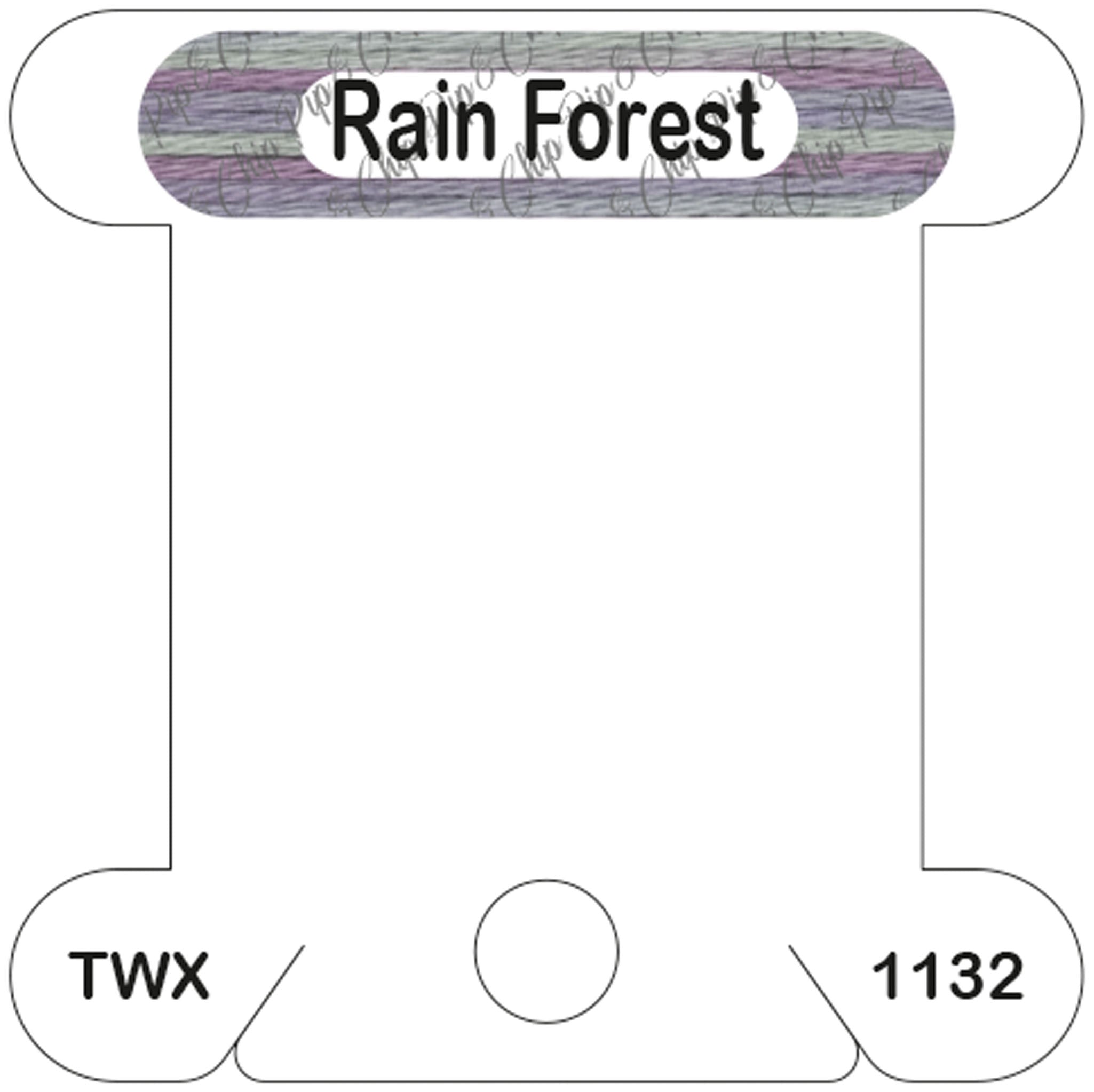 ThreadworX Rain Forest acrylic bobbin – Pip and Chip