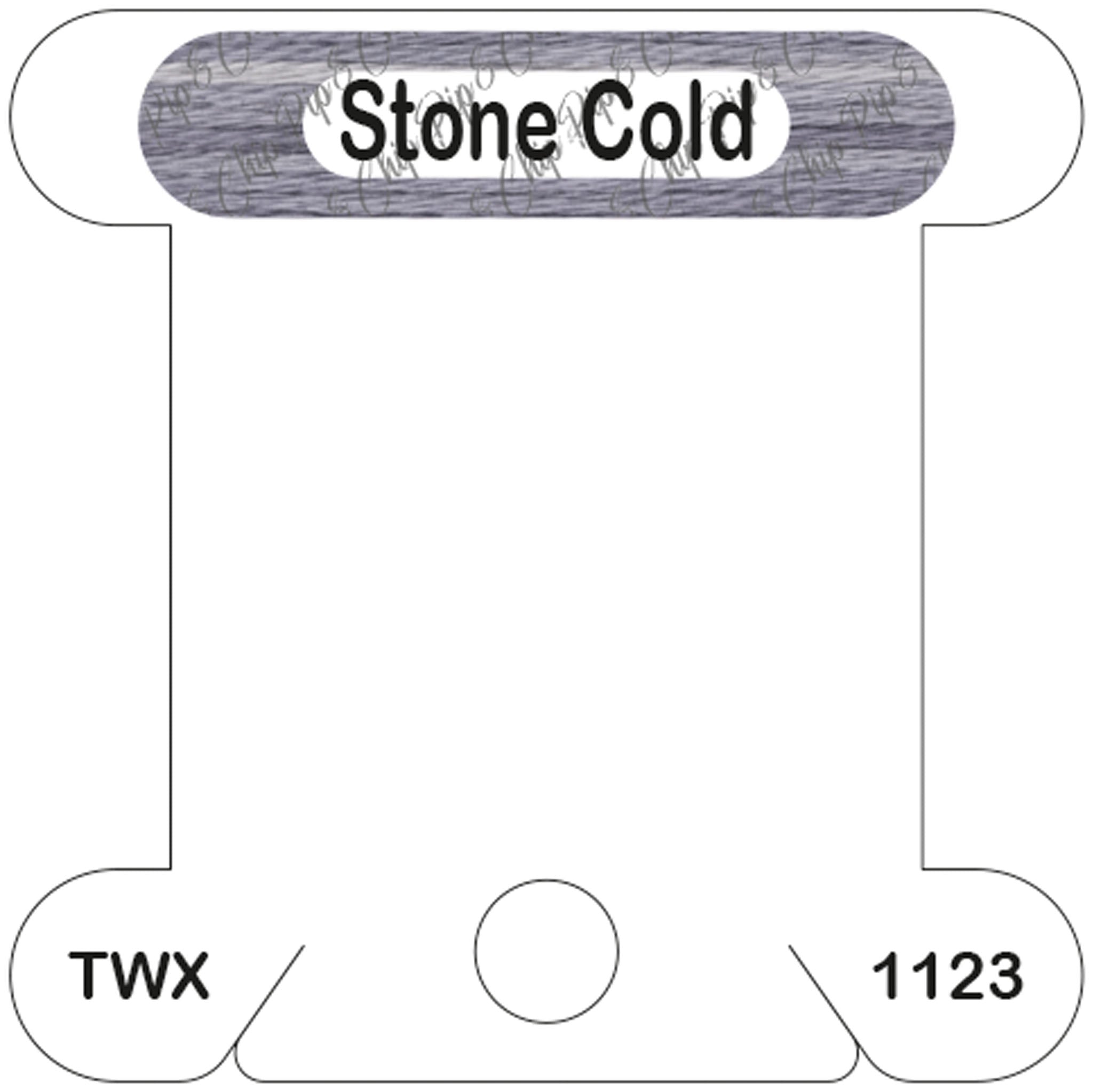 ThreadworX Stone Cold acrylic bobbin – Pip and Chip
