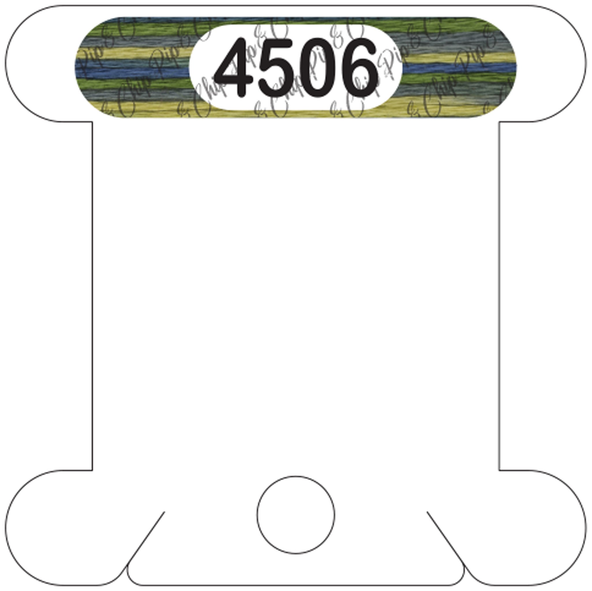 DMC 4506 acrylic bobbin – Pip and Chip