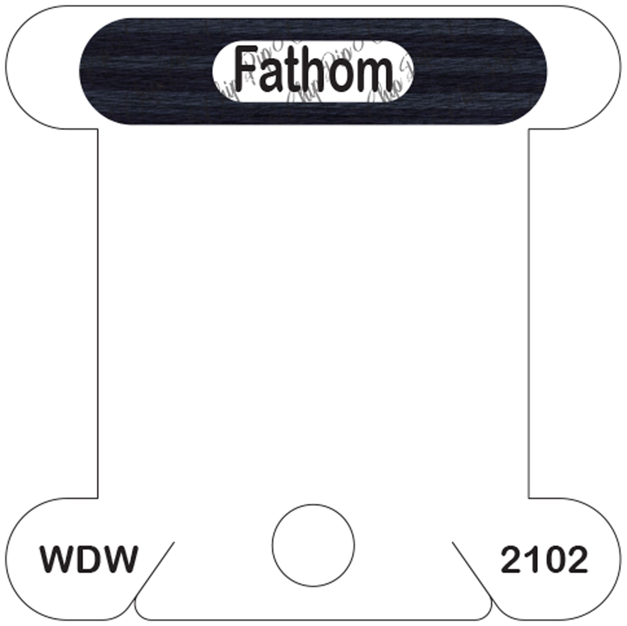 WDW Fathom acrylic bobbin – Pip and Chip