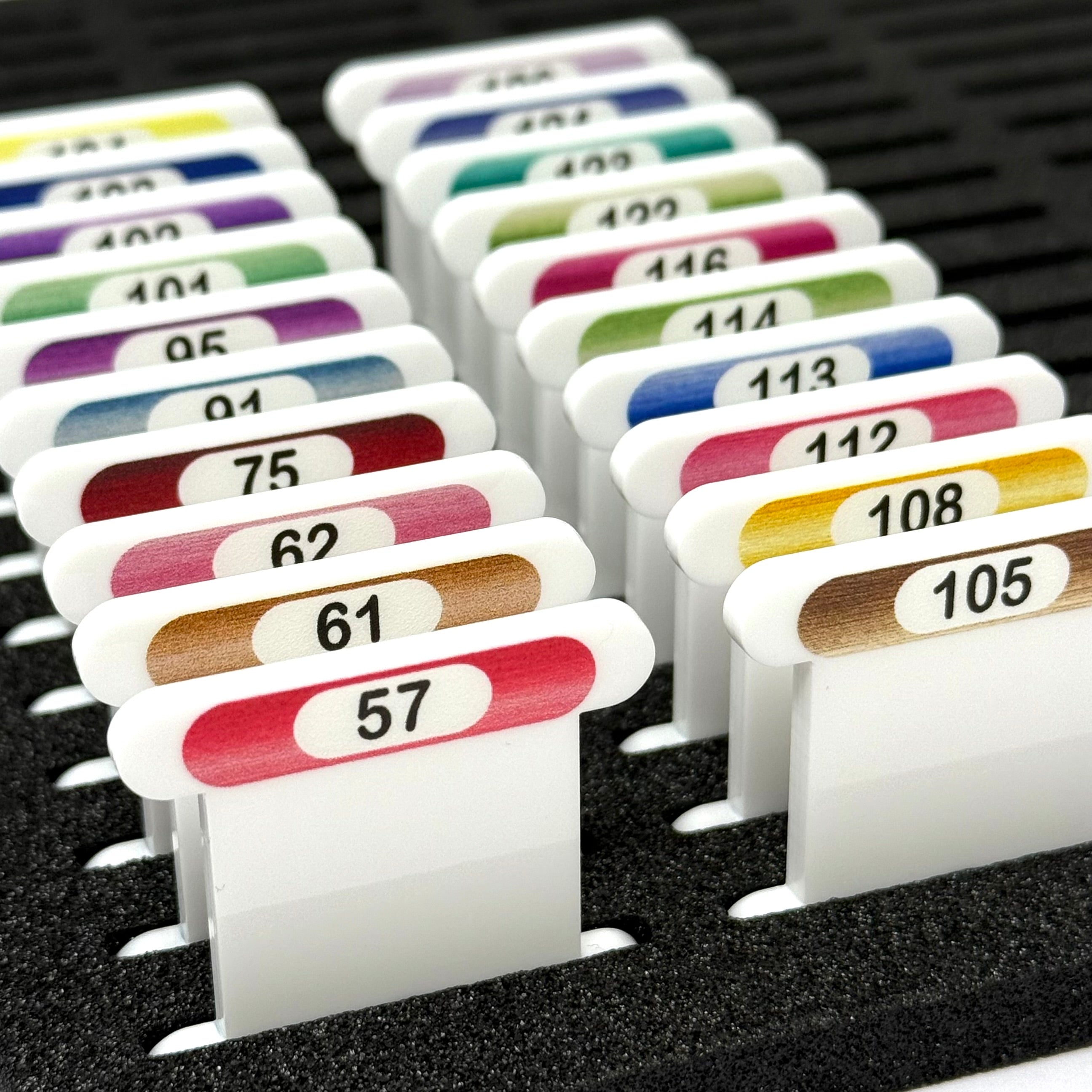 DMC 3mm Acrylic Bobbins for Discontinued Variegated | White or Clear ...