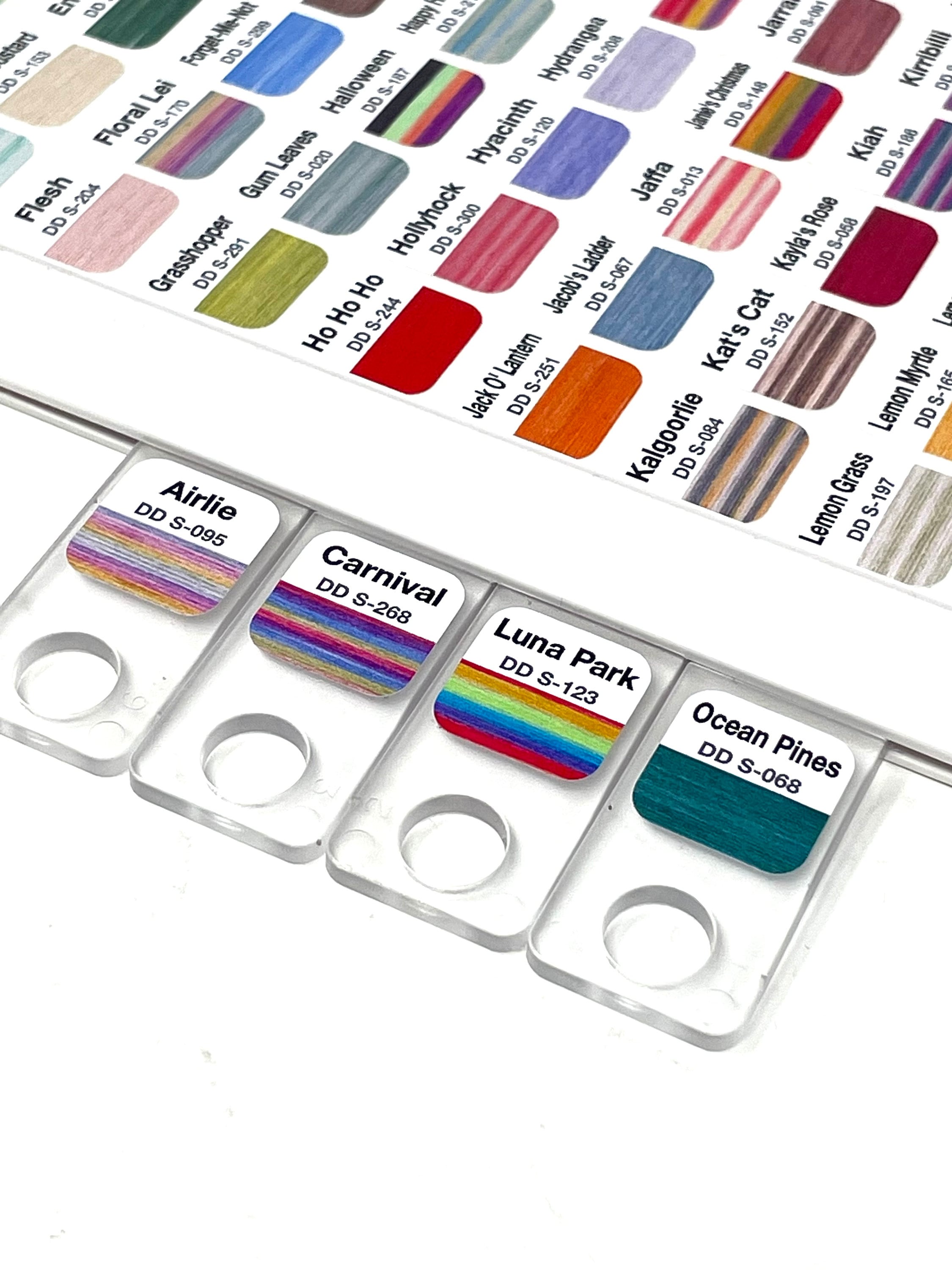 Colour vinyl labels for Dinky Dyes stranded silks (x314) suitable for ...