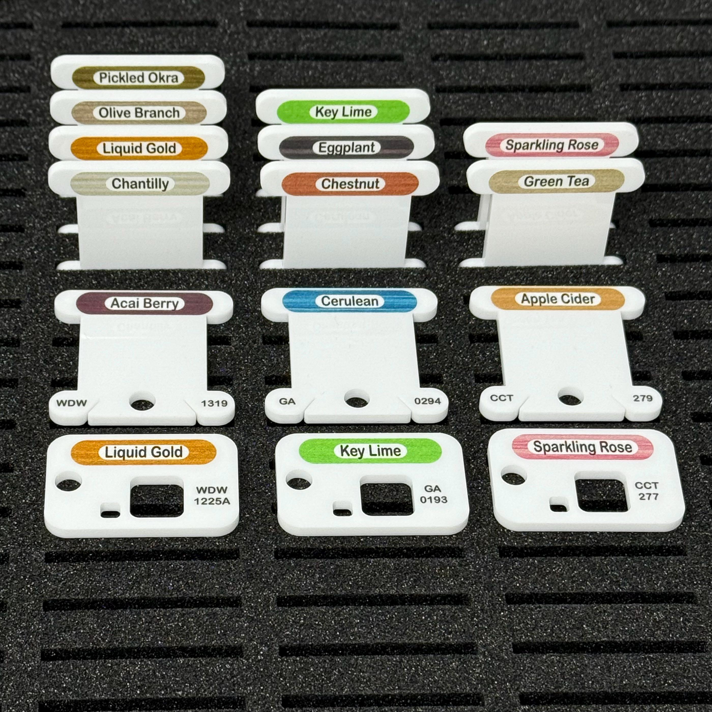 2025 Update |Acrylic bobbins, Floss Chips or Floss Hangers | Weeks Dye ...
