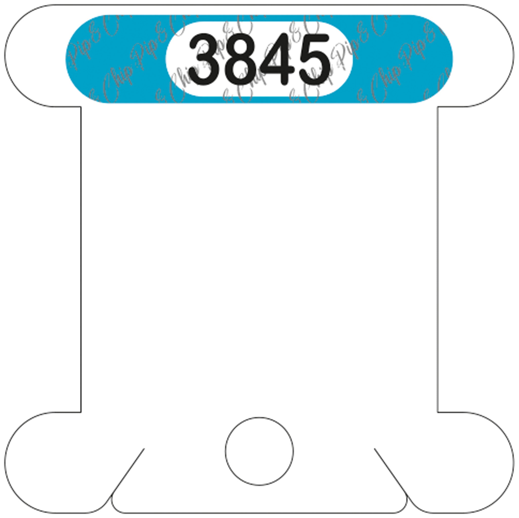 DMC 3845 acrylic bobbin – Pip and Chip