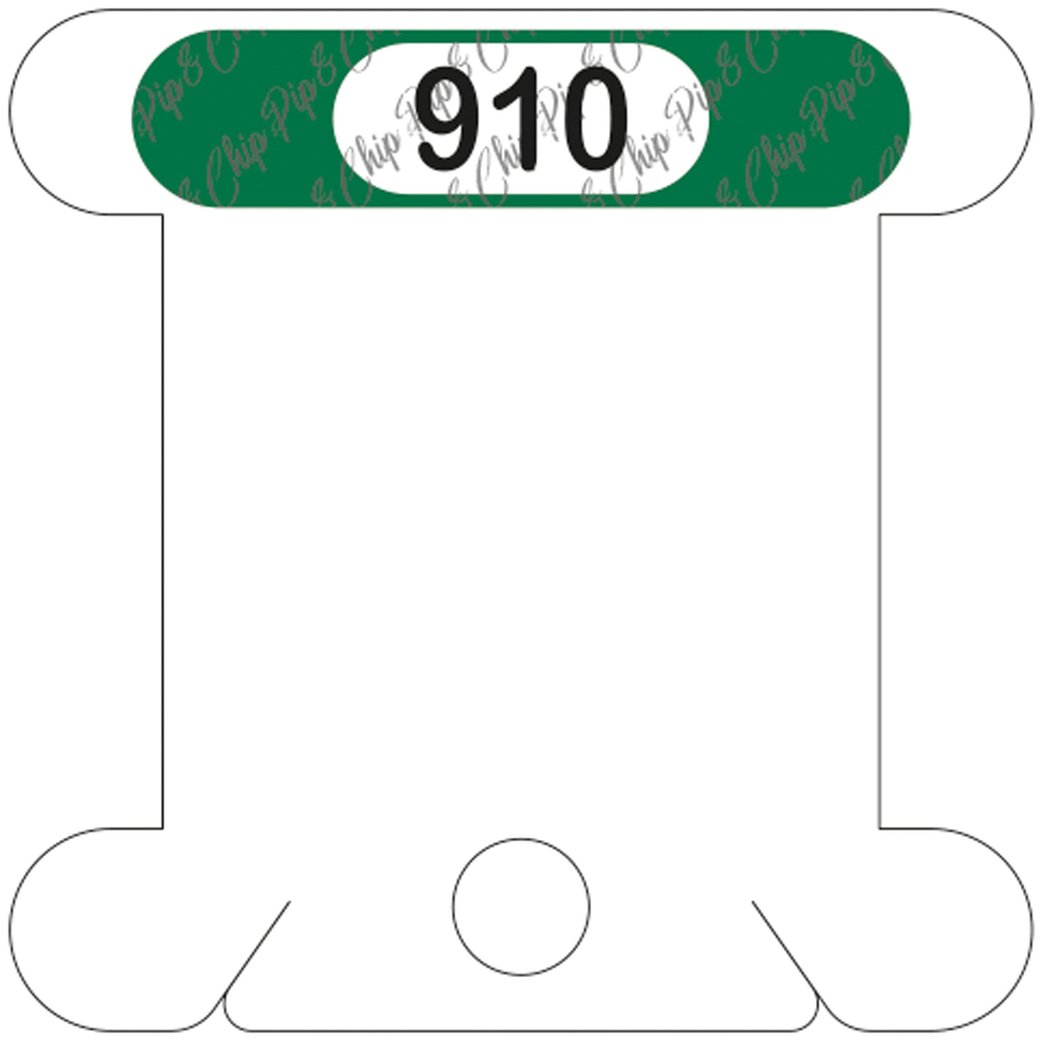 DMC 910 acrylic bobbin – Pip and Chip