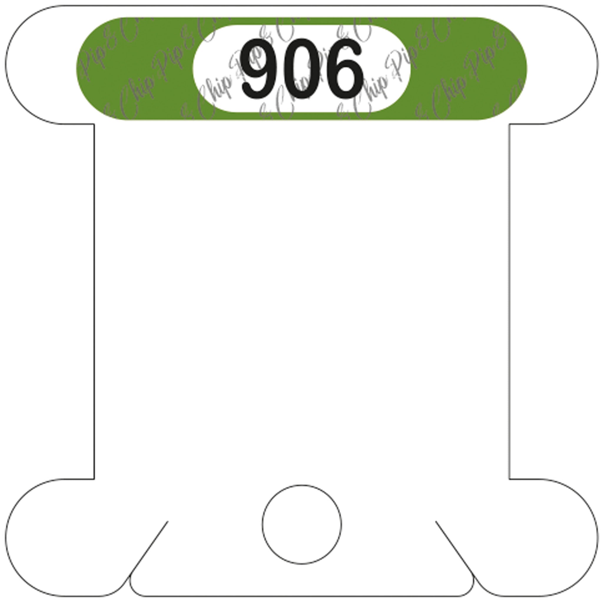 DMC 906 acrylic bobbin – Pip and Chip