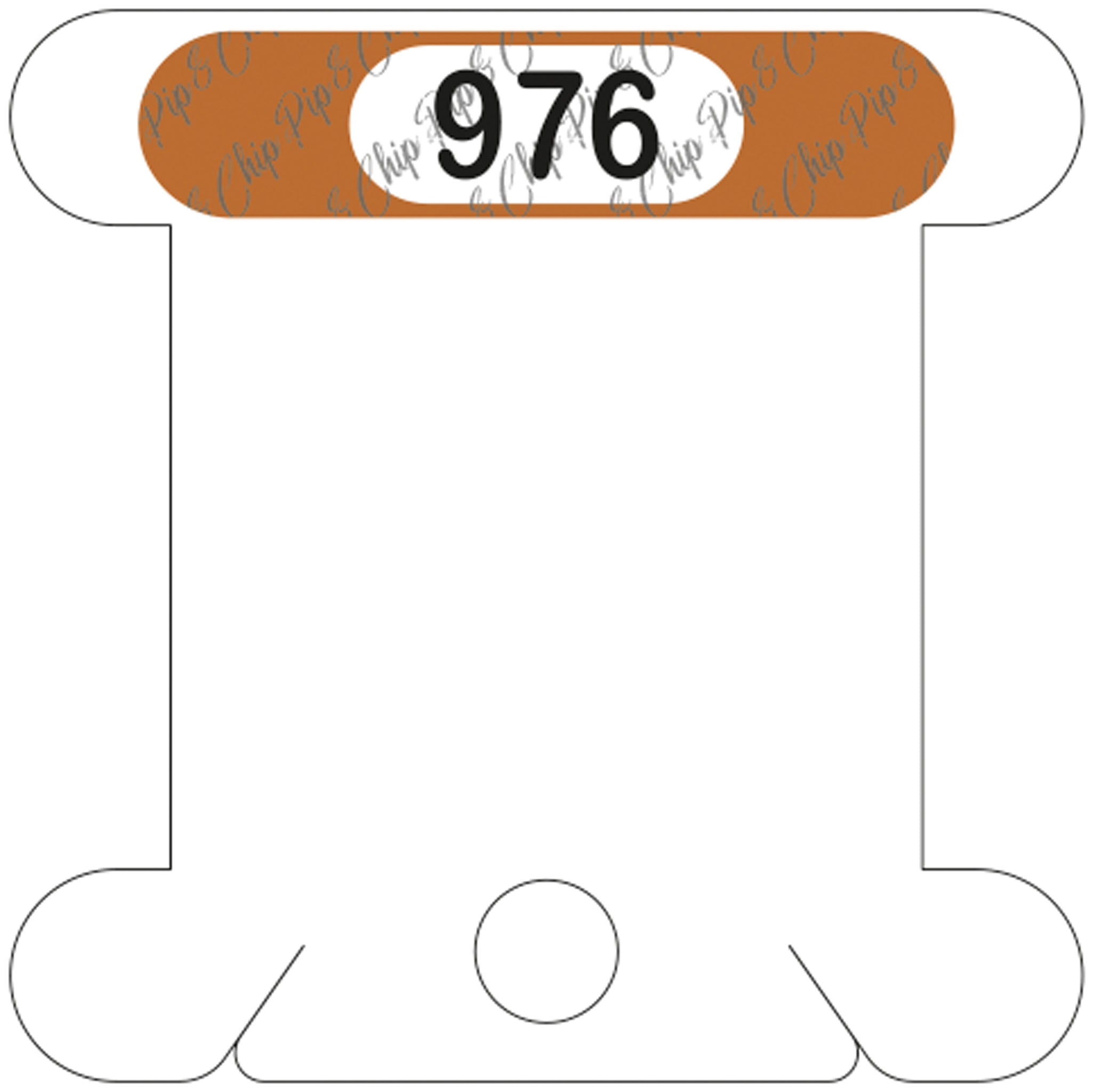 DMC 976 acrylic bobbin – Pip and Chip