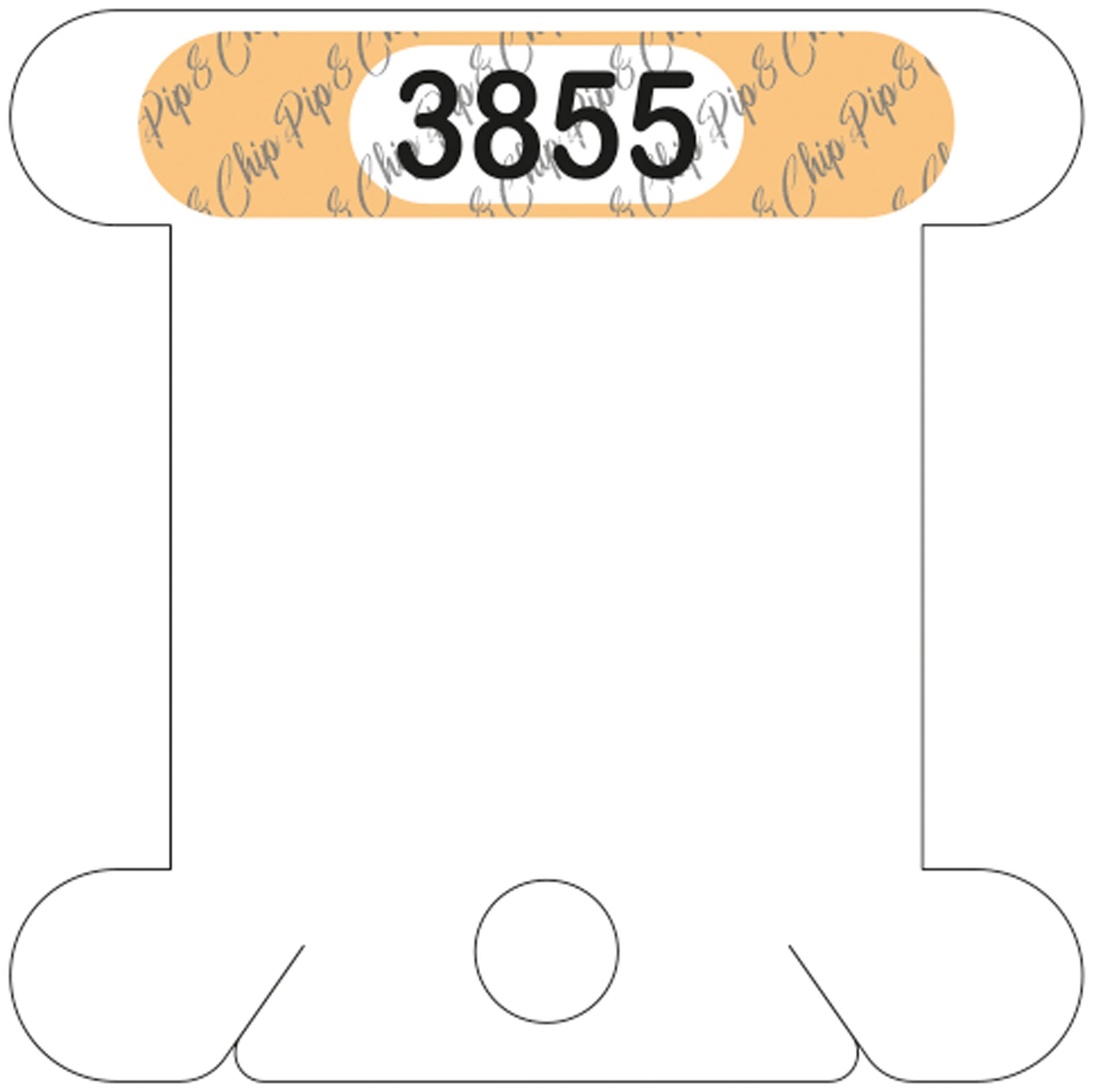 DMC 3855 acrylic bobbin – Pip and Chip