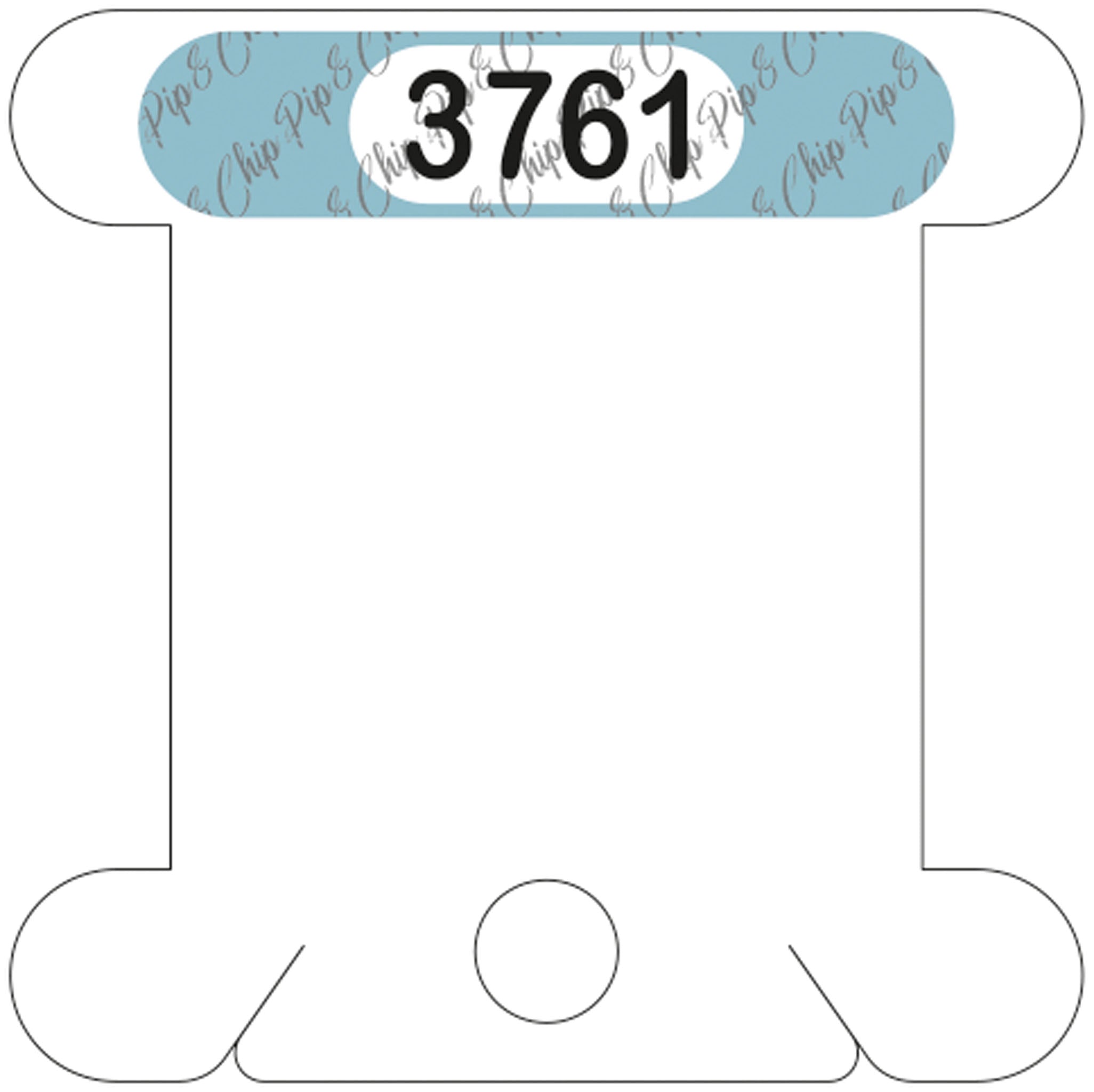 DMC 3761 acrylic bobbin – Pip and Chip