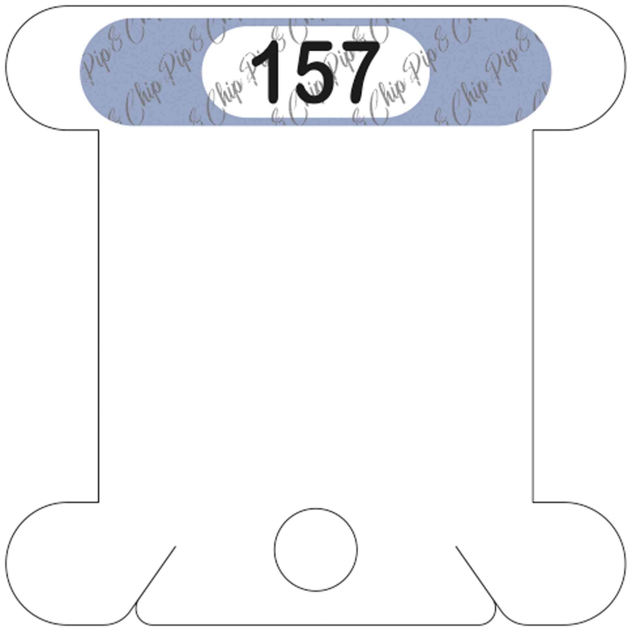 DMC 157 acrylic bobbin – Pip and Chip