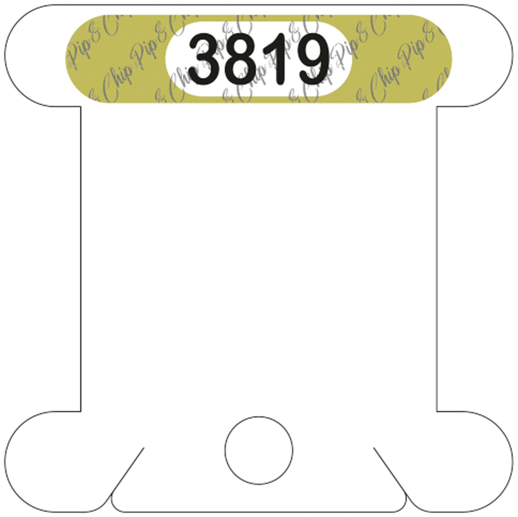 DMC 3819 acrylic bobbin – Pip and Chip