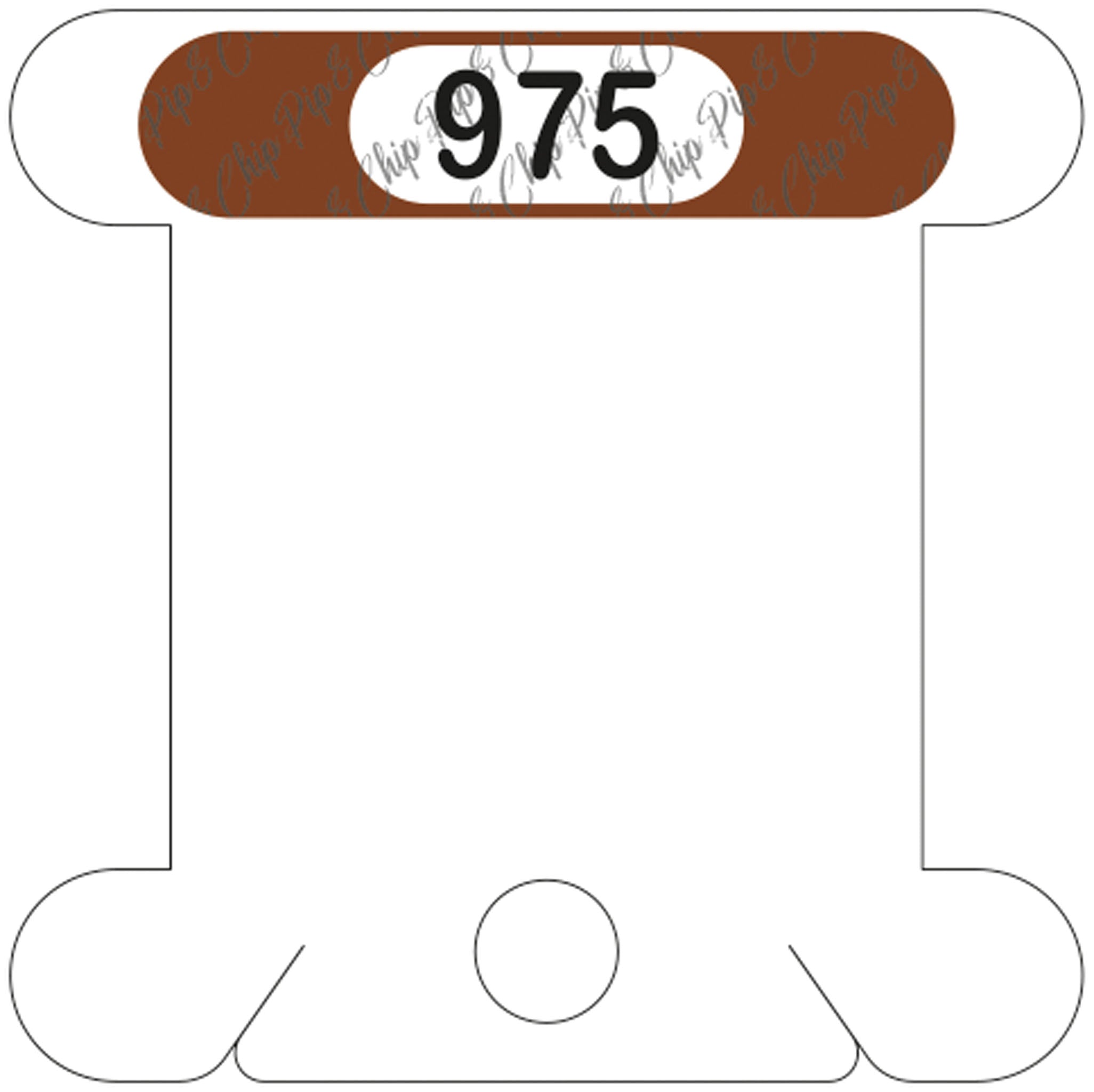 DMC 975 acrylic bobbin – Pip and Chip