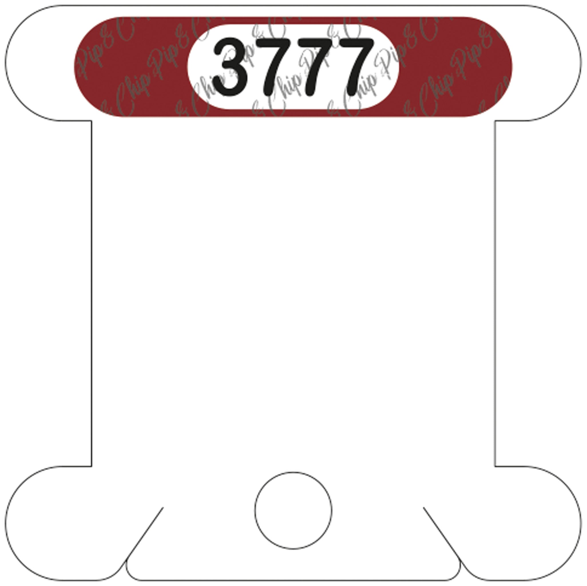 DMC 3777 acrylic bobbin – Pip and Chip