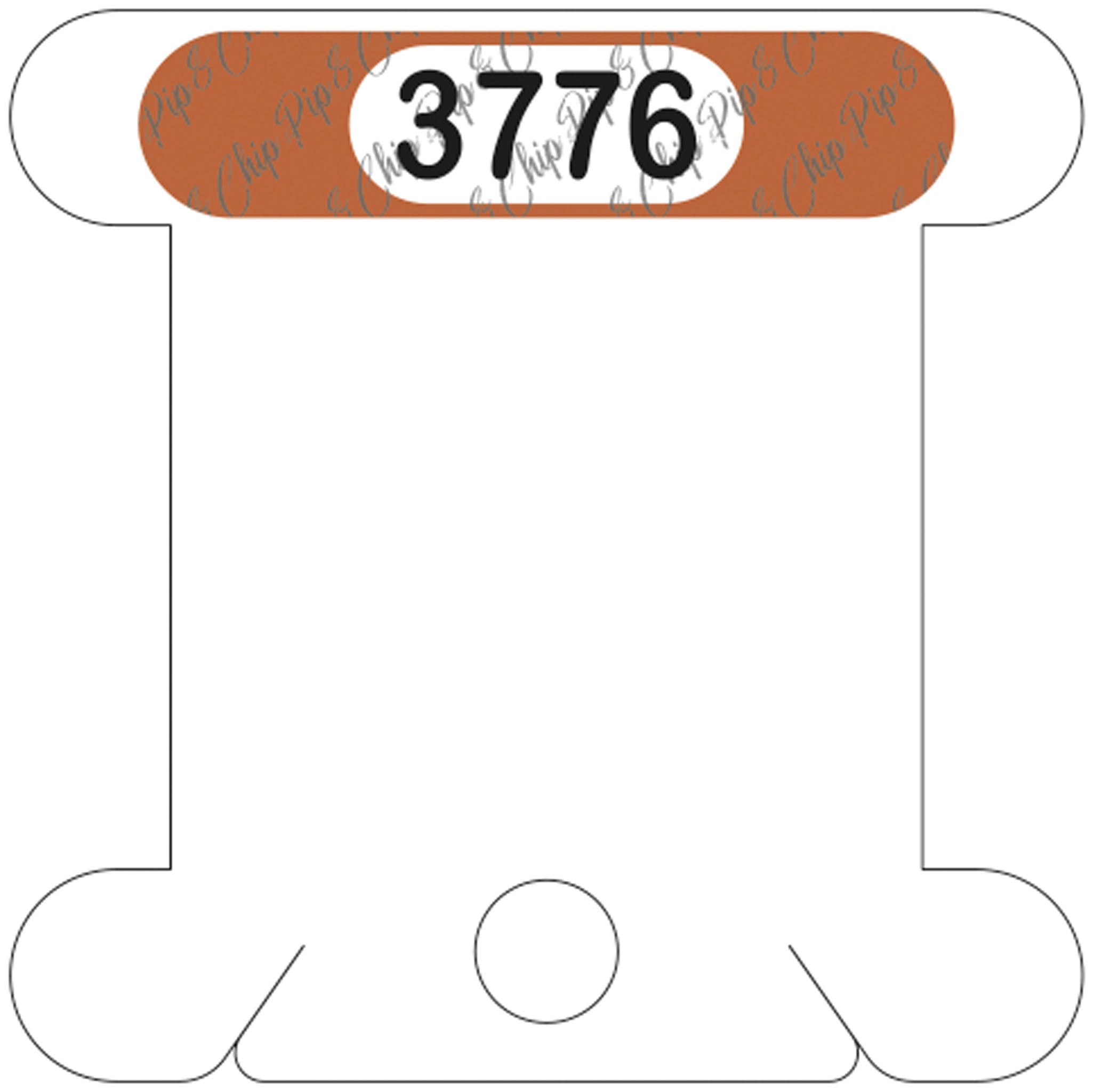 DMC 3776 acrylic bobbin – Pip and Chip