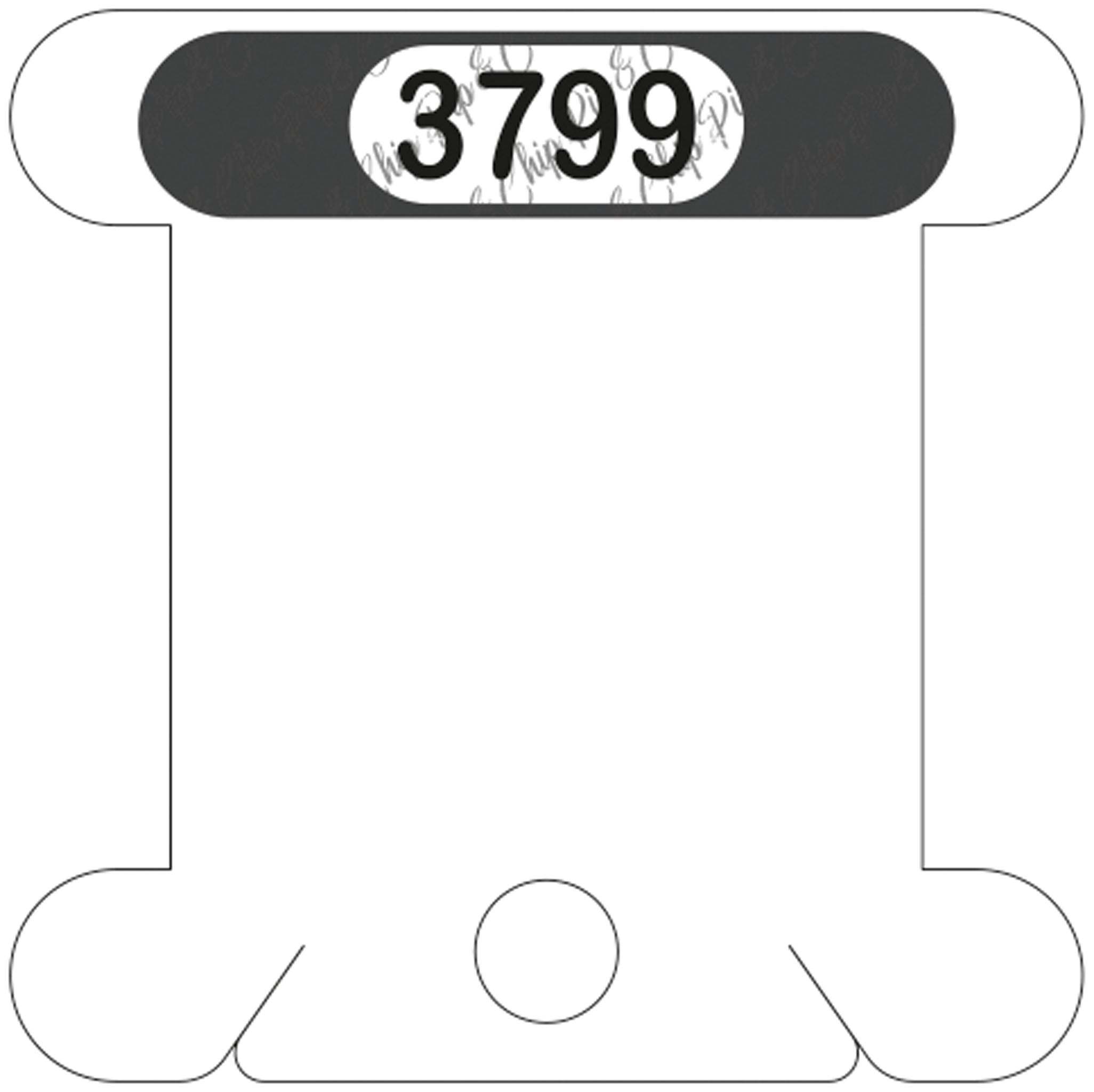 DMC 3799 acrylic bobbin – Pip and Chip