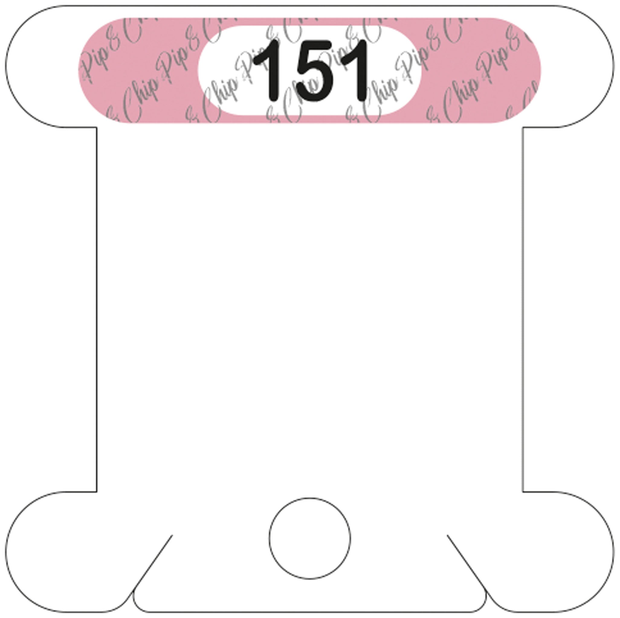 DMC 151 acrylic bobbin – Pip and Chip