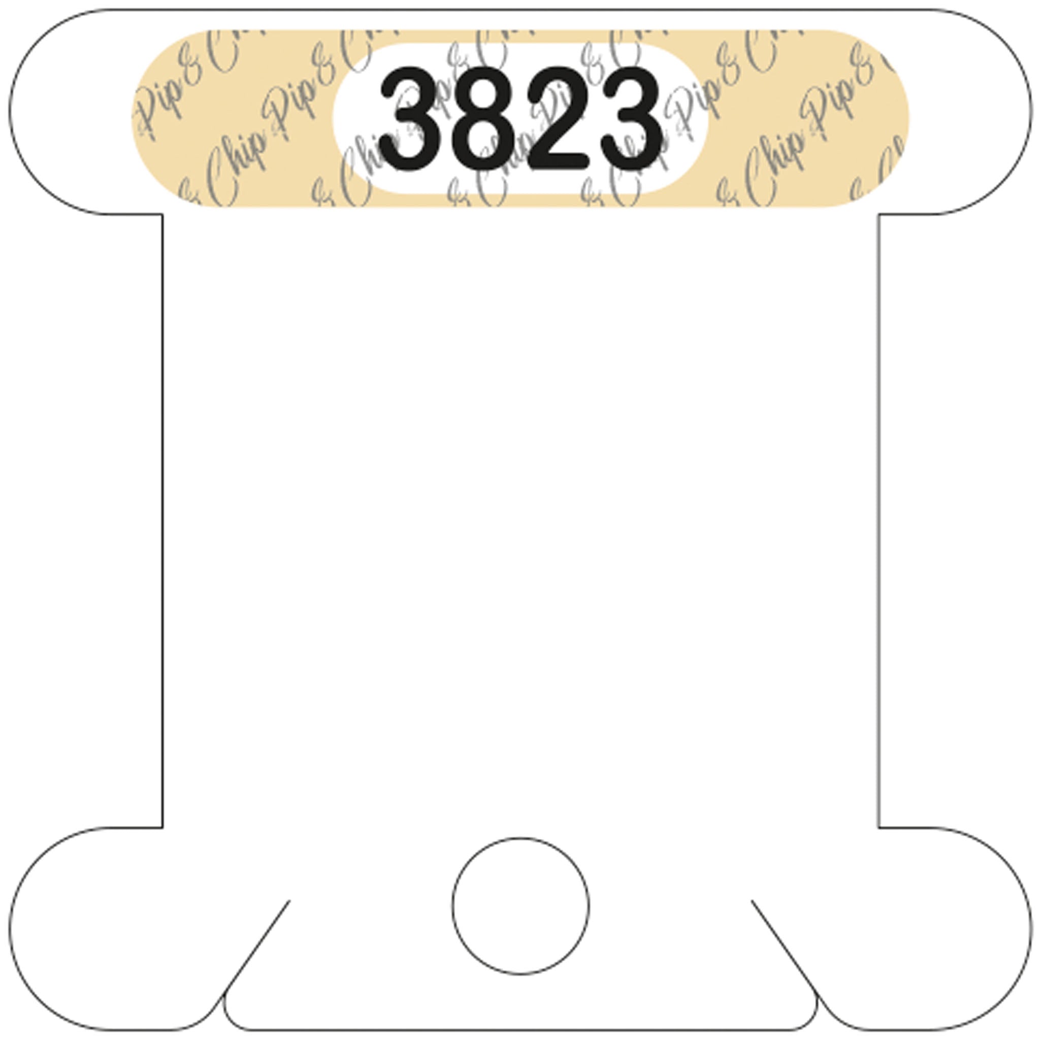 DMC 3823 acrylic bobbin – Pip and Chip