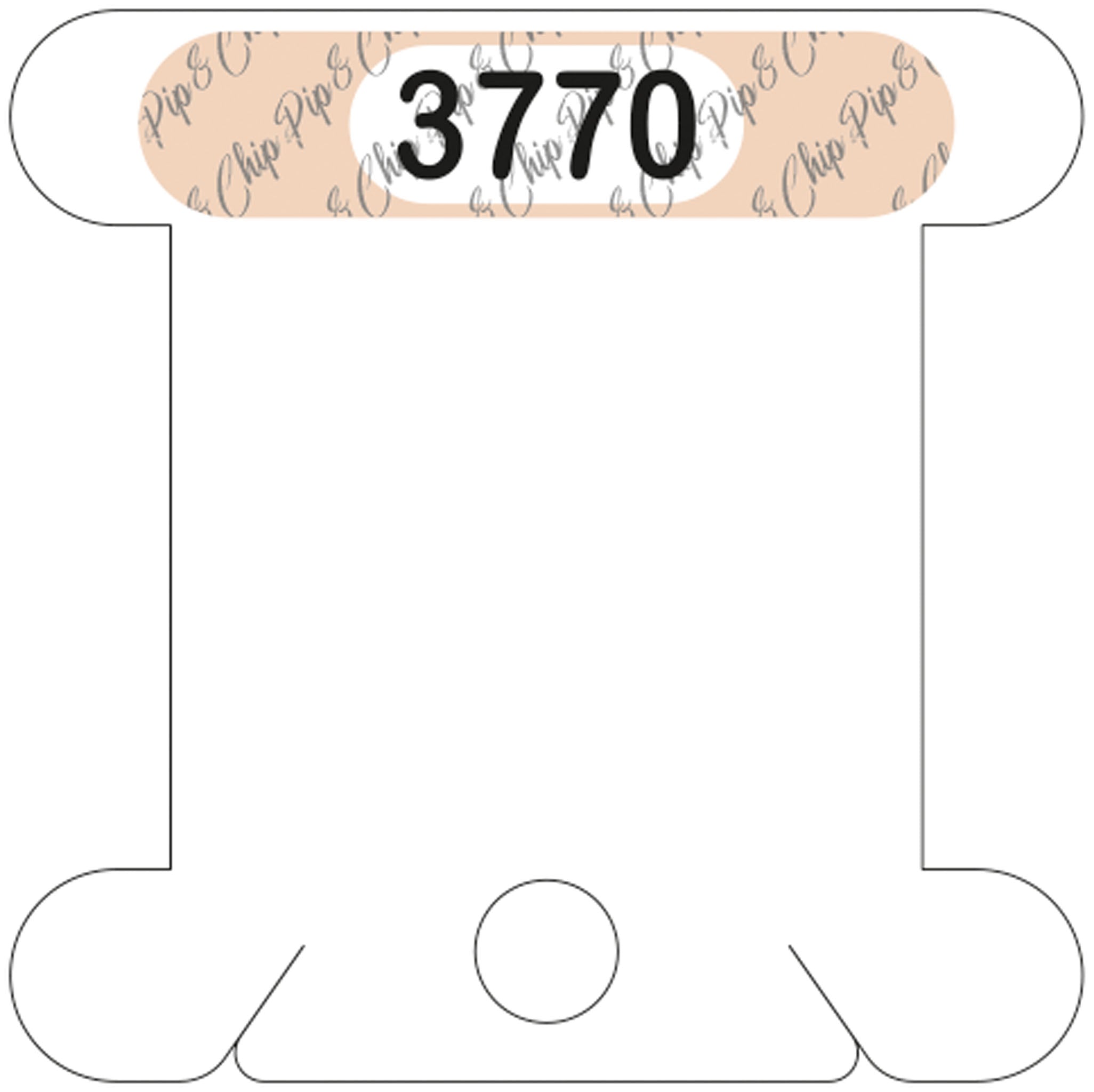 DMC 3770 acrylic bobbin – Pip and Chip