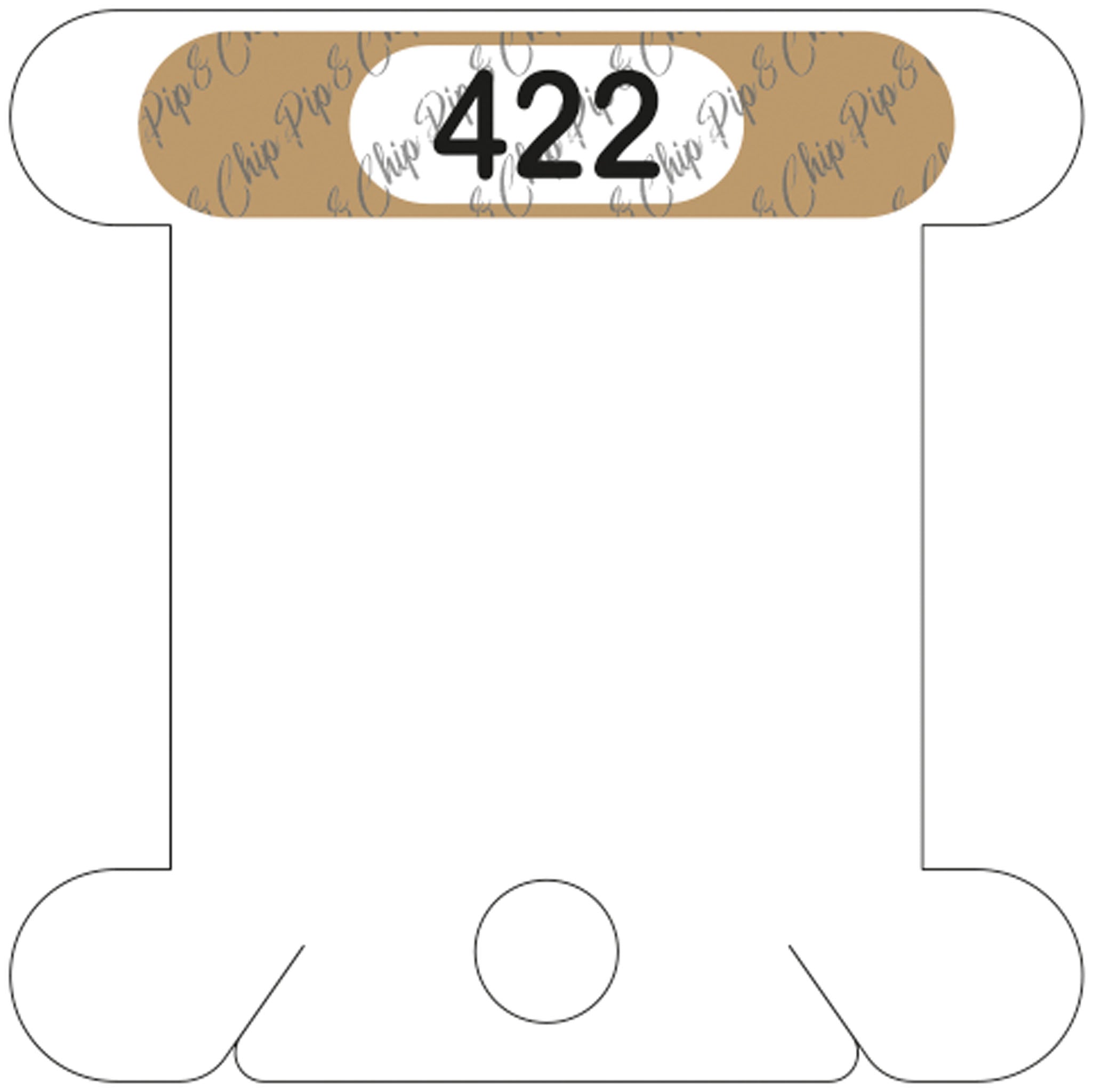 DMC 422 acrylic bobbin – Pip and Chip