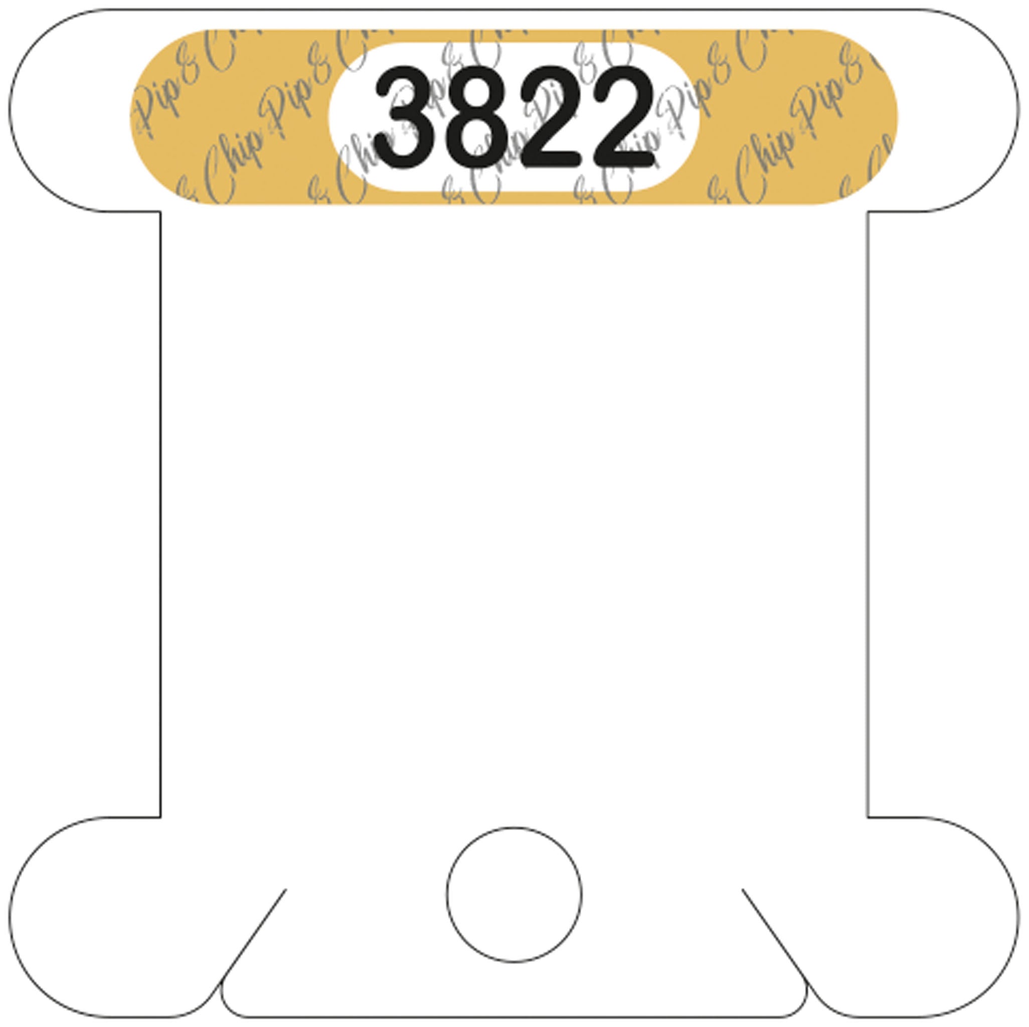 DMC 3822 acrylic bobbin – Pip and Chip