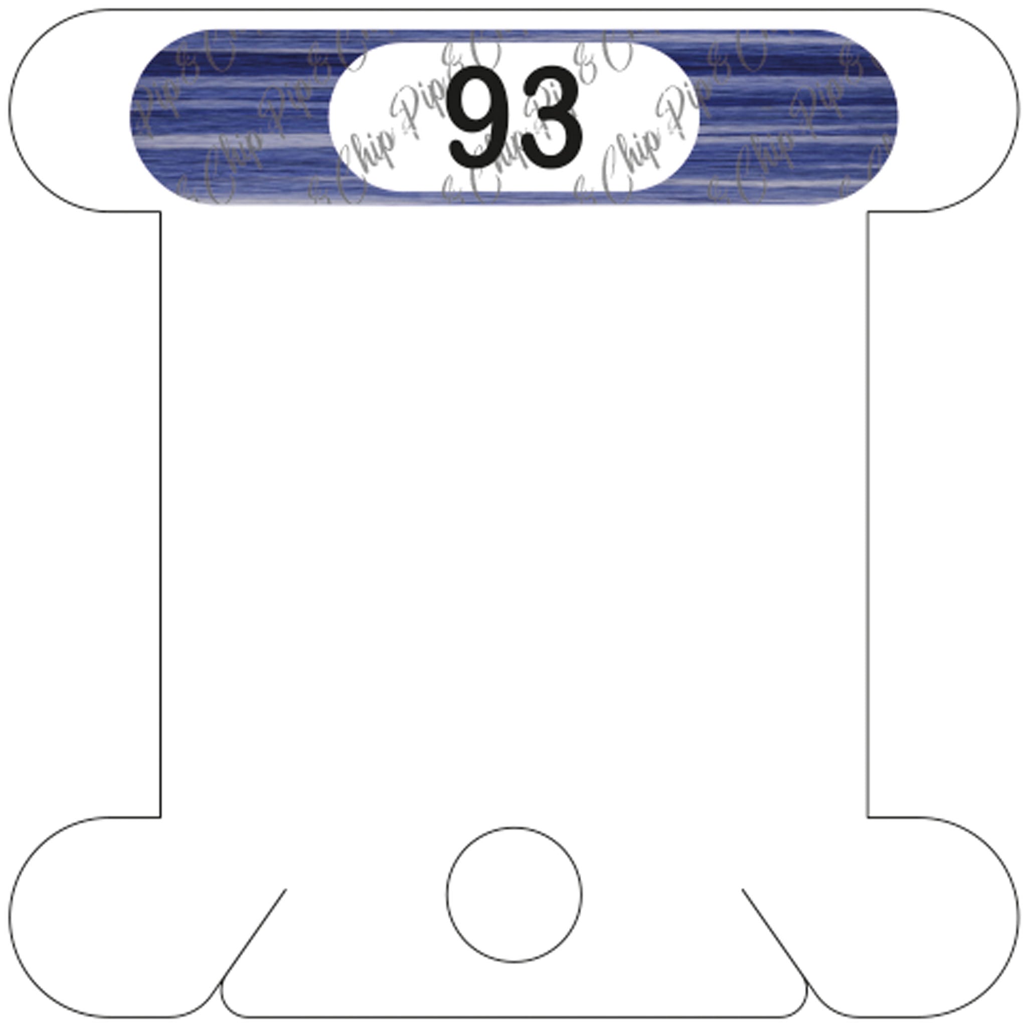 DMC 93 acrylic bobbin – Pip and Chip