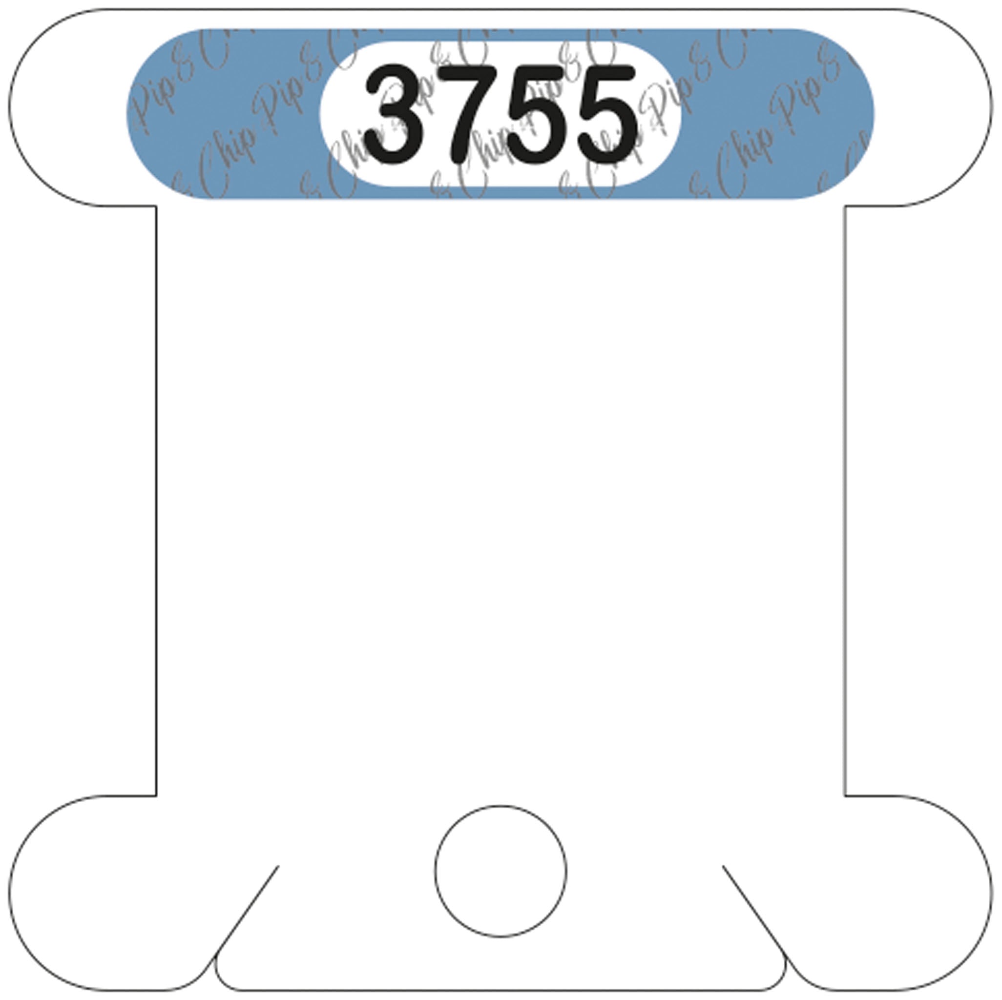 DMC 3755 acrylic bobbin – Pip and Chip