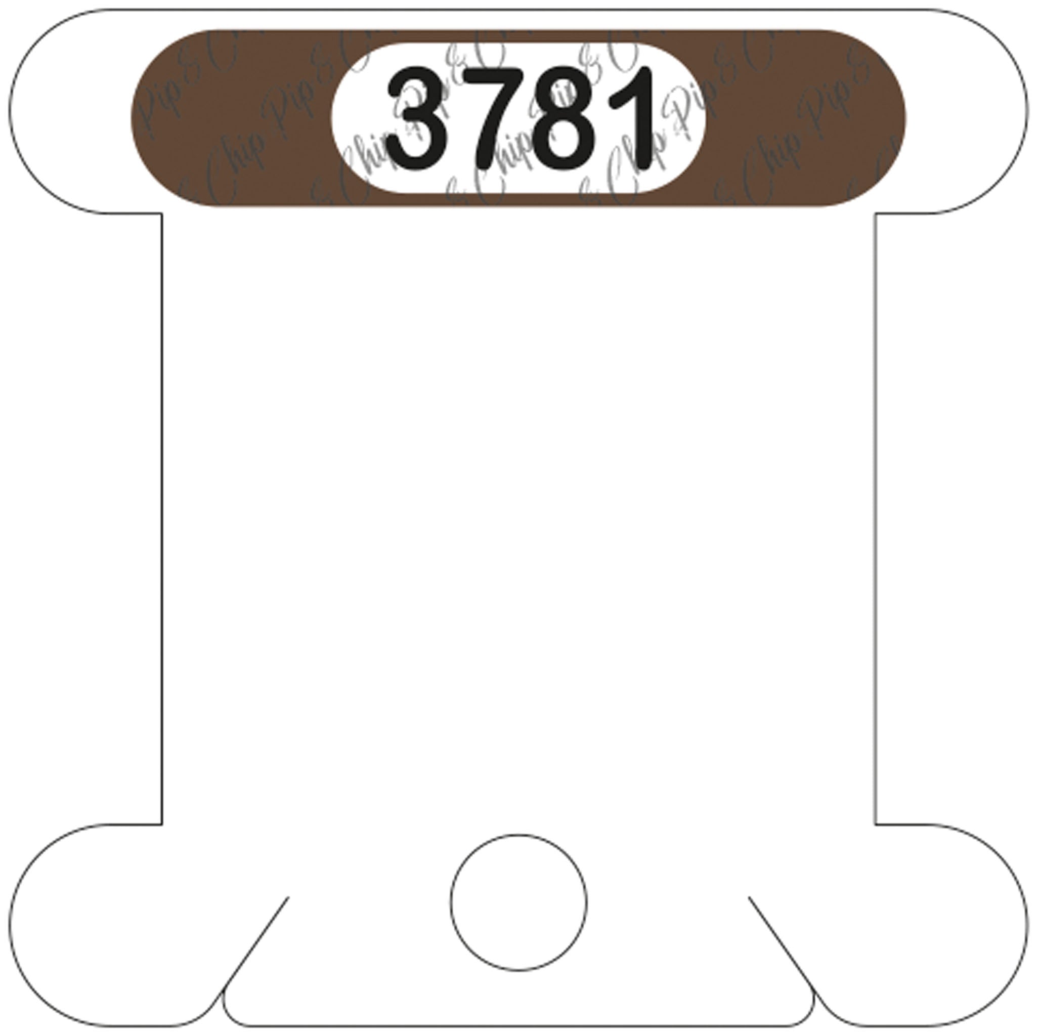 DMC 3781 acrylic bobbin – Pip and Chip