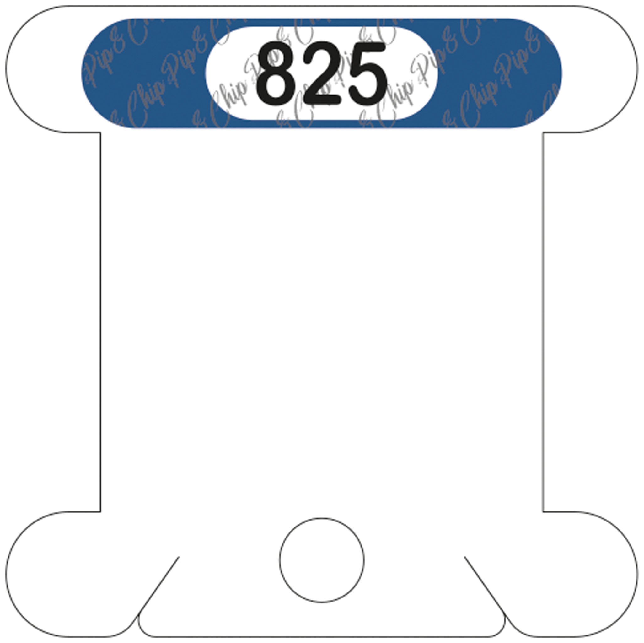 DMC 825 acrylic bobbin – Pip and Chip