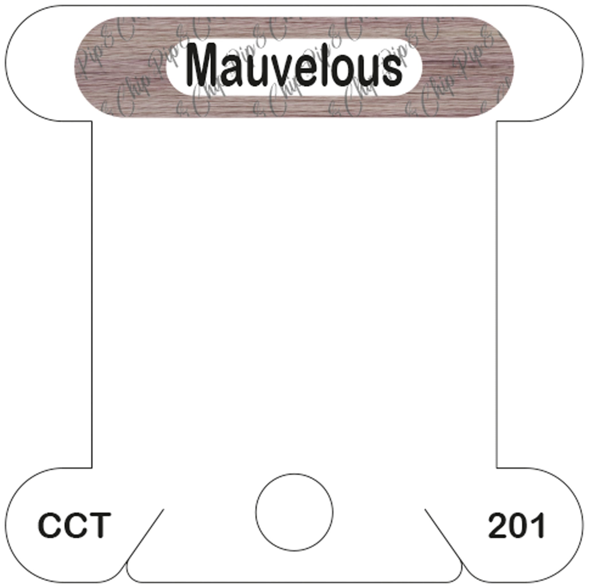 Classic Colorworks Mauvelous acrylic bobbin – Pip and Chip