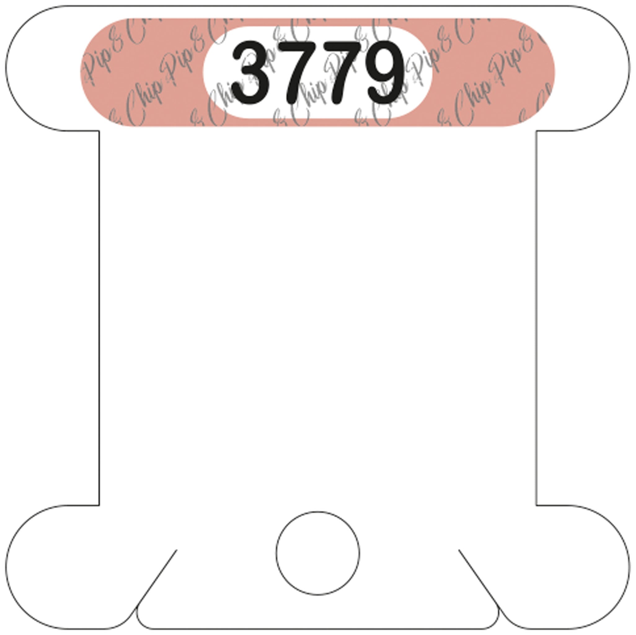 DMC 3779 acrylic bobbin – Pip and Chip