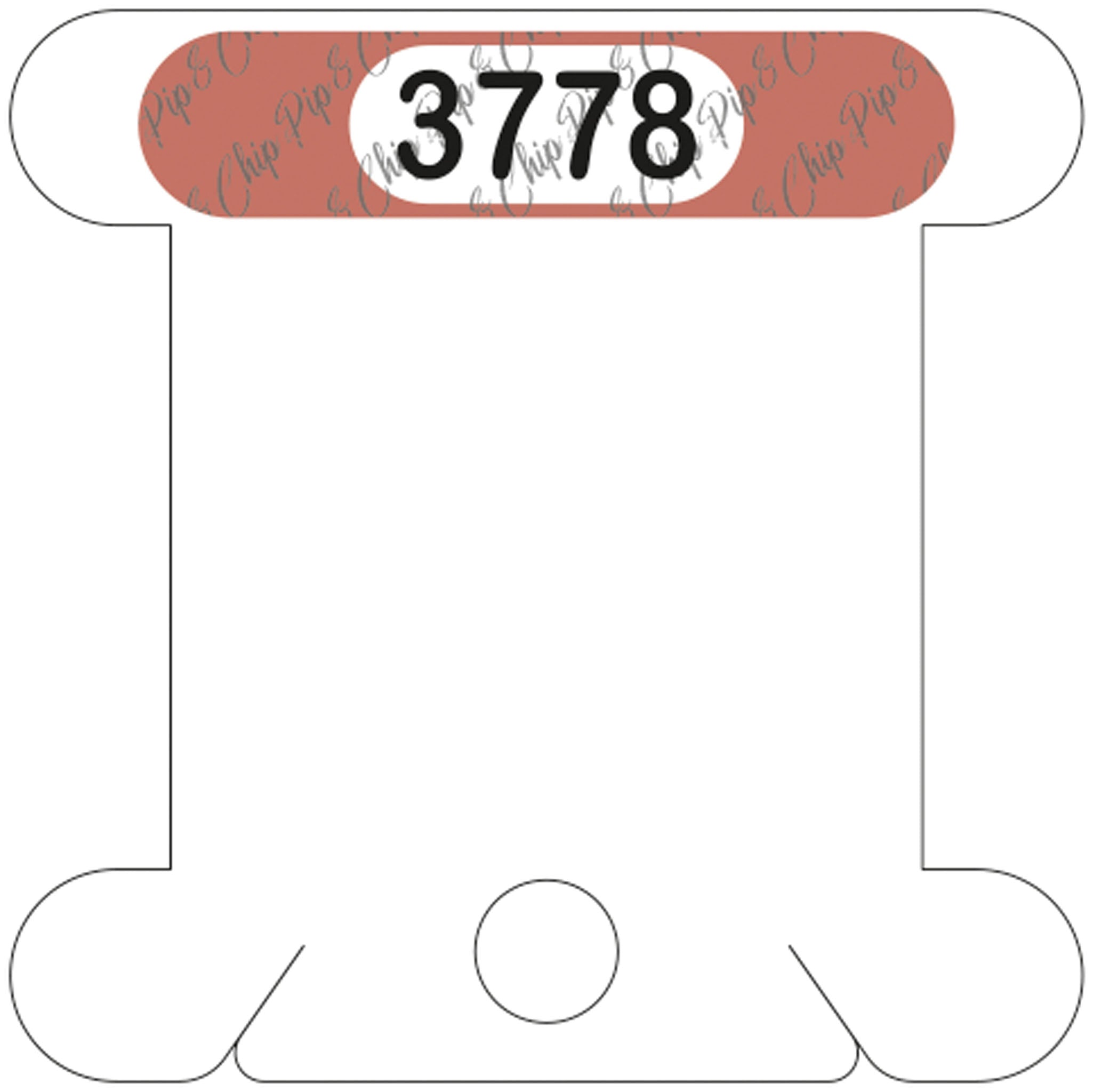 DMC 3778 acrylic bobbin – Pip and Chip