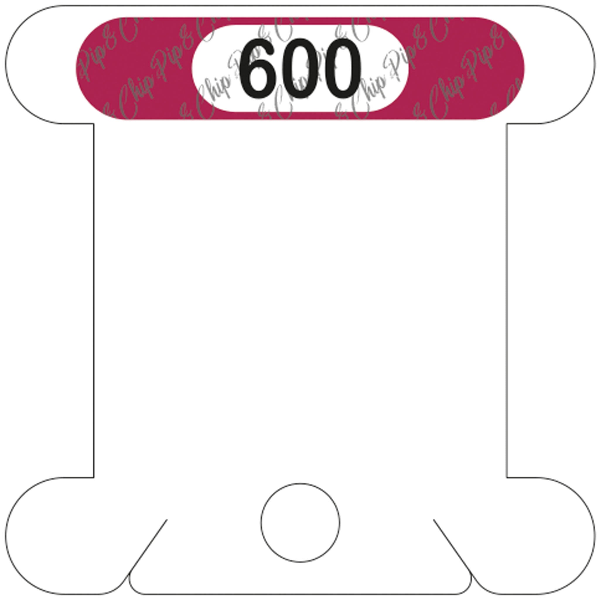 DMC 600 acrylic bobbin – Pip and Chip