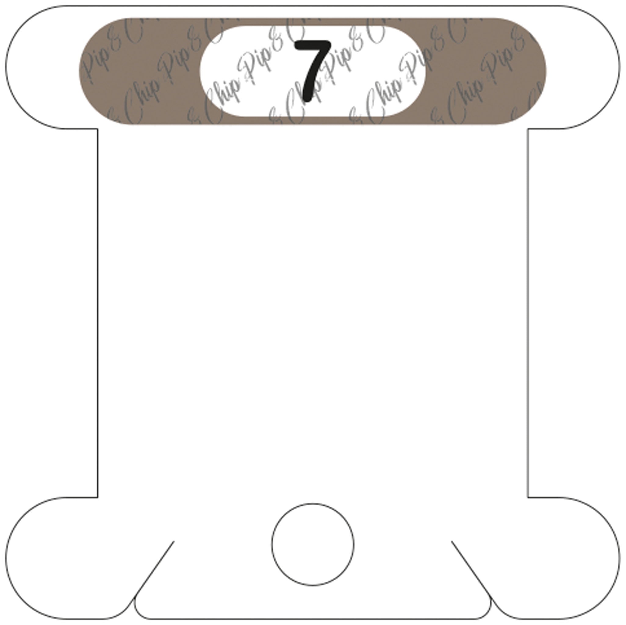 DMC 7 acrylic bobbin – Pip and Chip