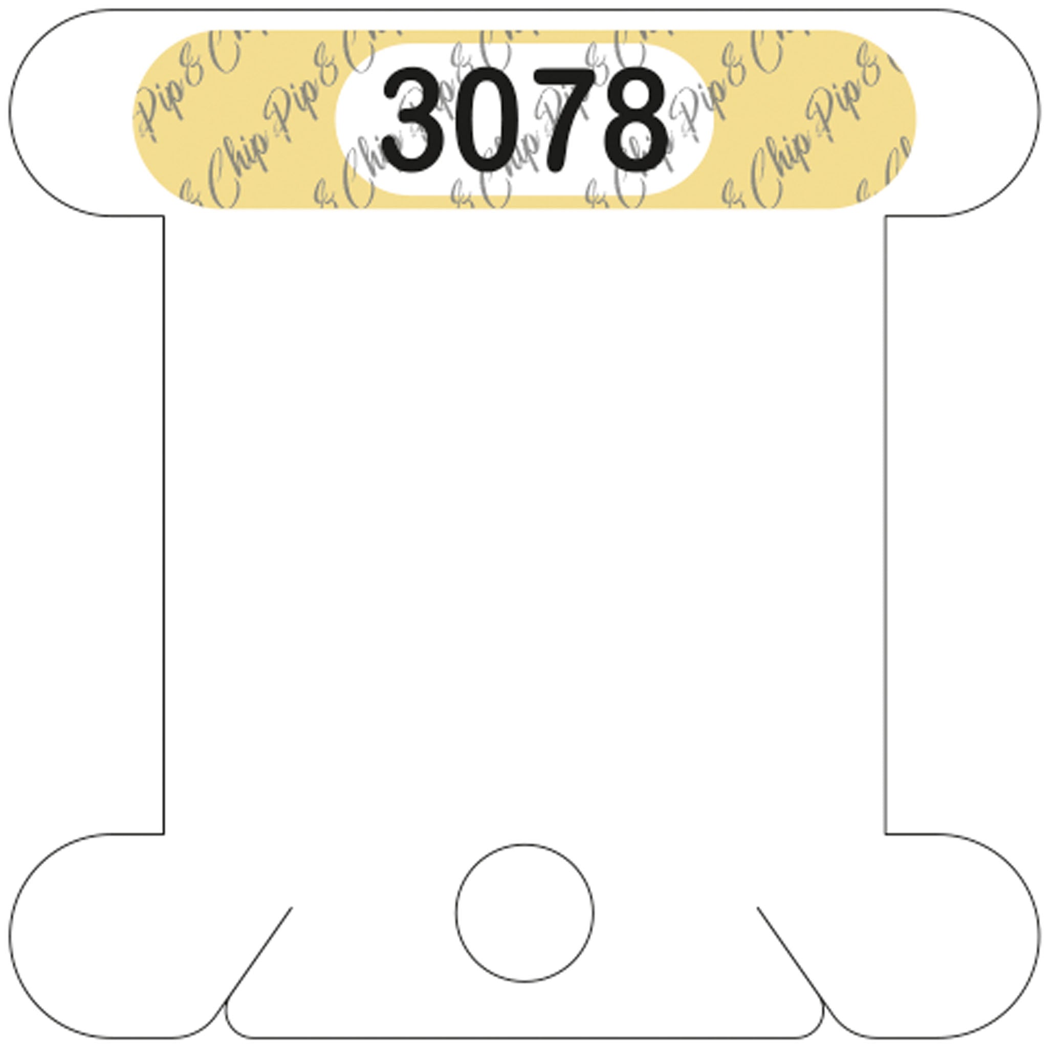 DMC 3078 acrylic bobbin – Pip and Chip