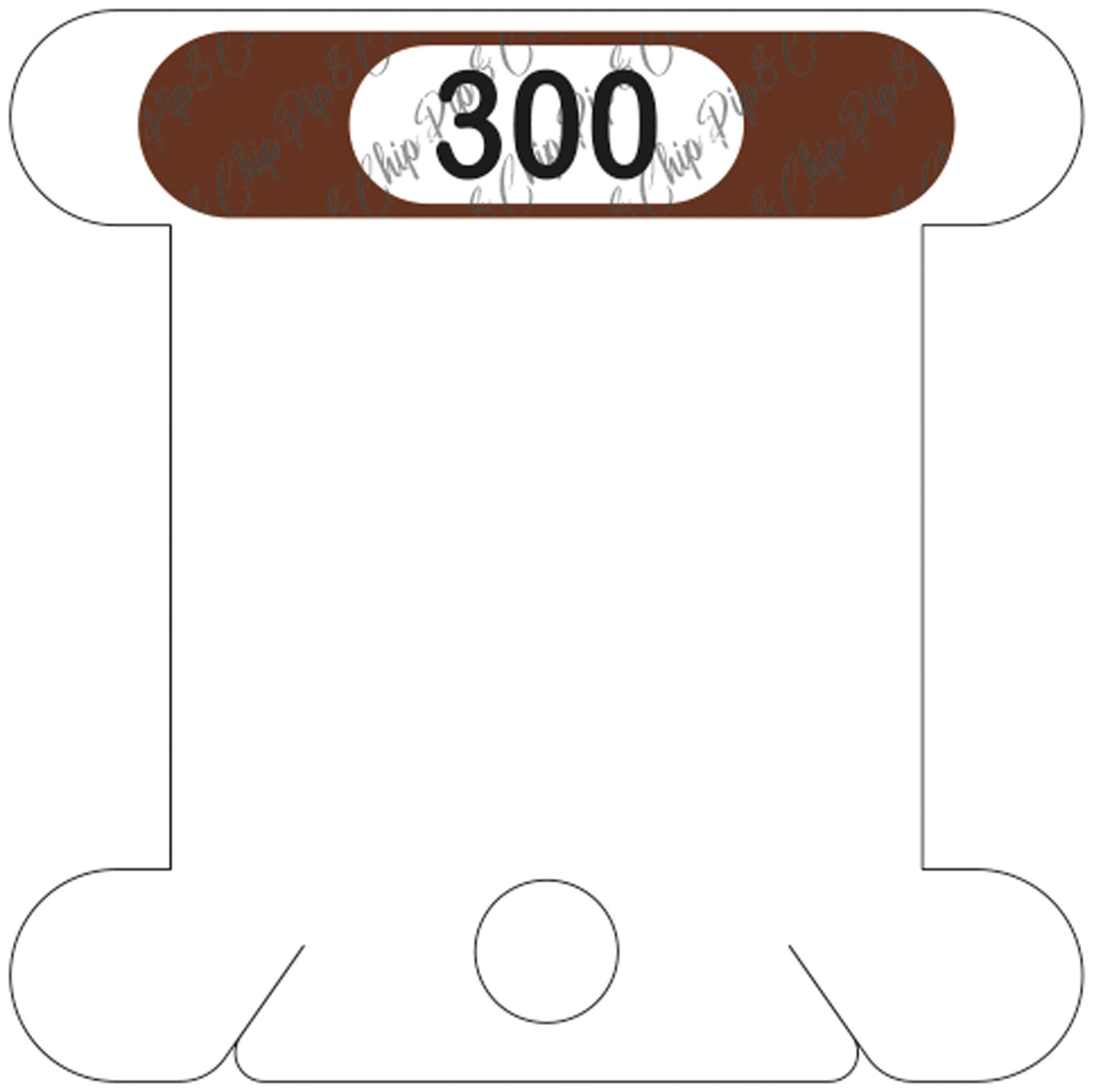 DMC 300 acrylic bobbin – Pip and Chip