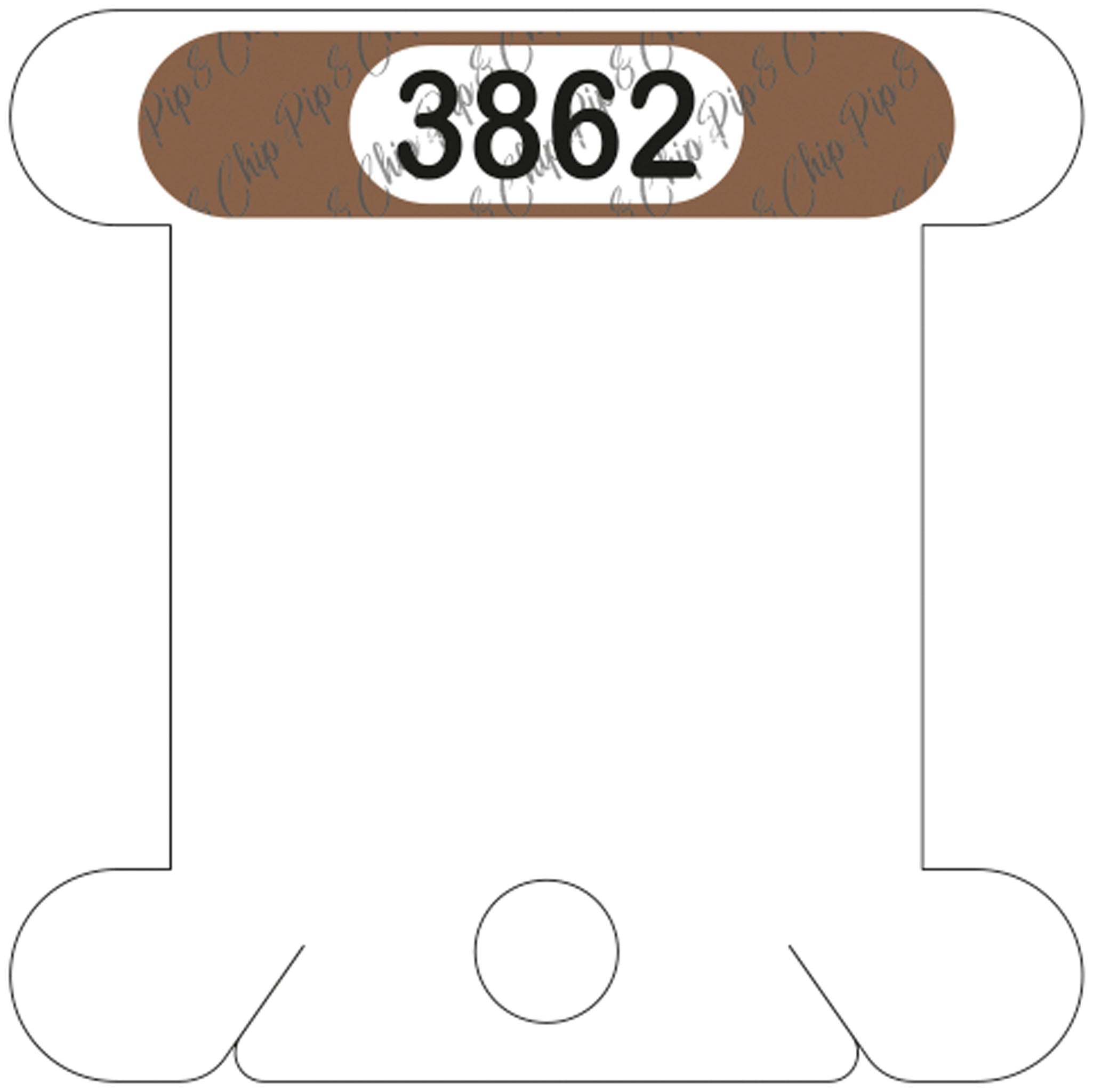 DMC 3862 acrylic bobbin – Pip and Chip