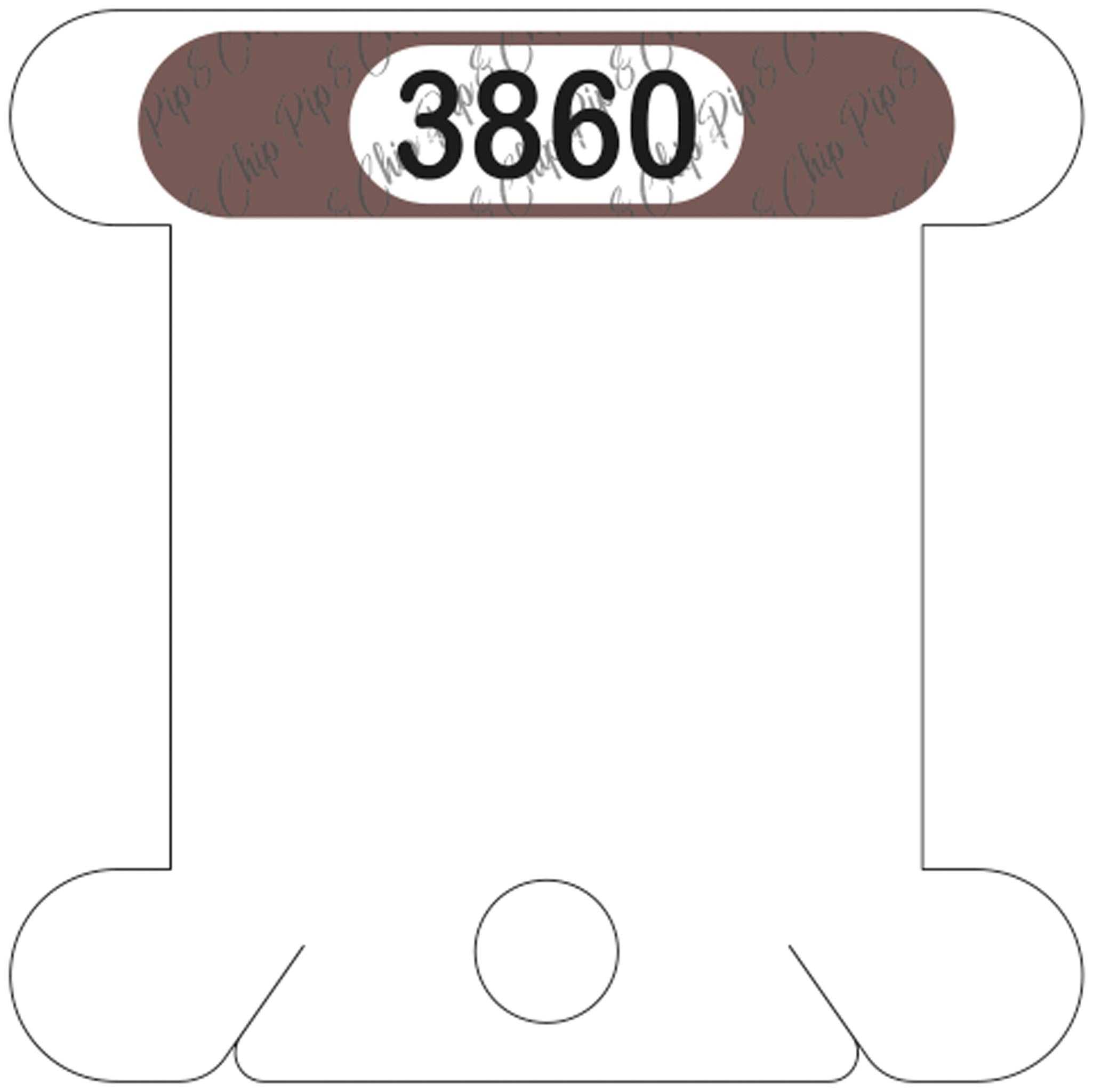 DMC 3860 acrylic bobbin – Pip and Chip