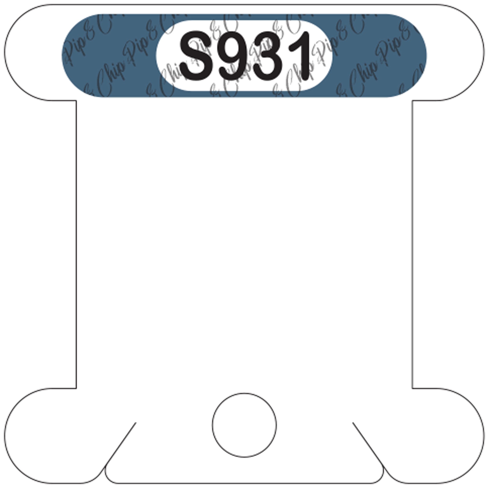 DMC S931 acrylic bobbin – Pip and Chip