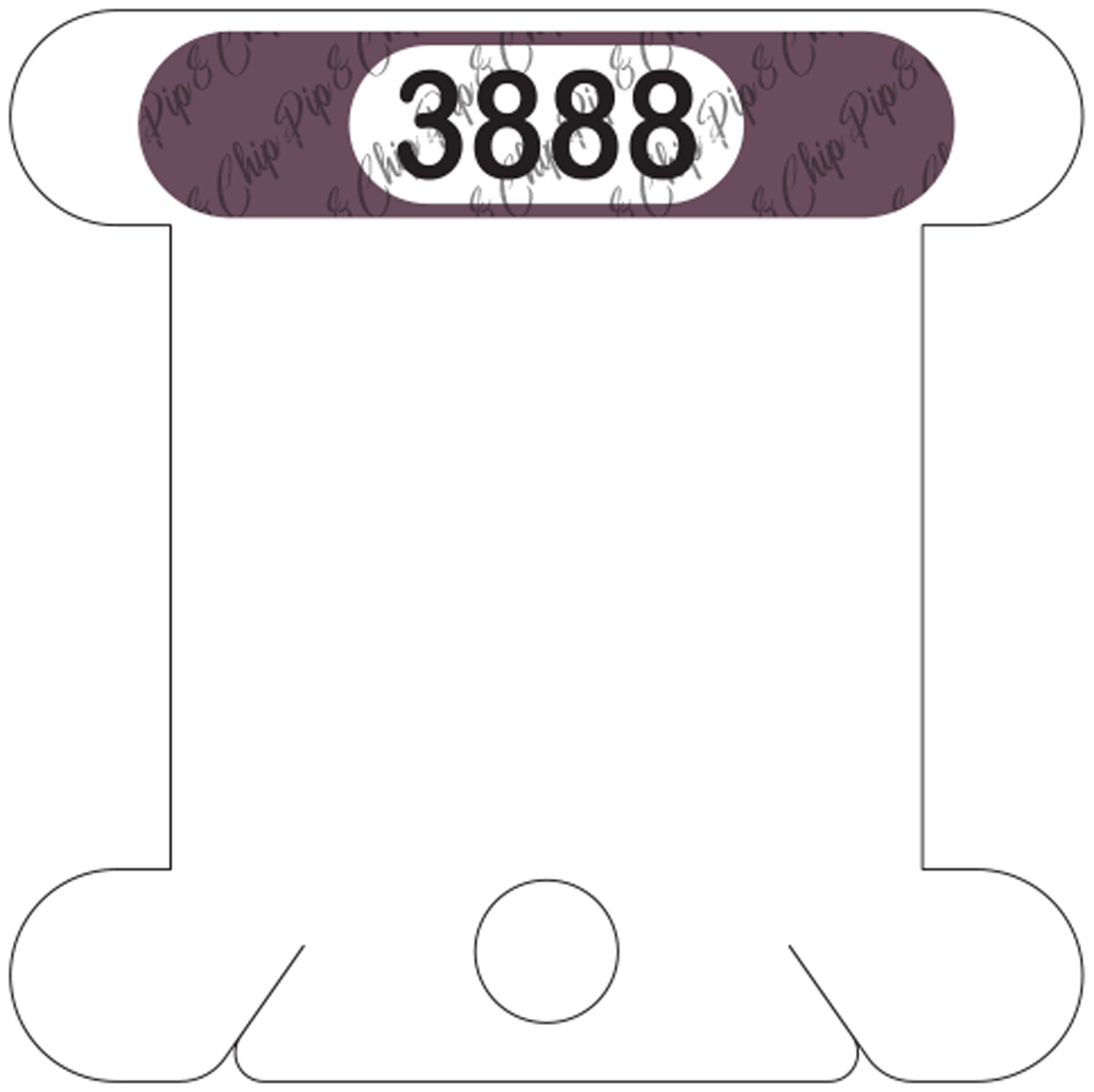 DMC 3888 acrylic bobbin – Pip and Chip