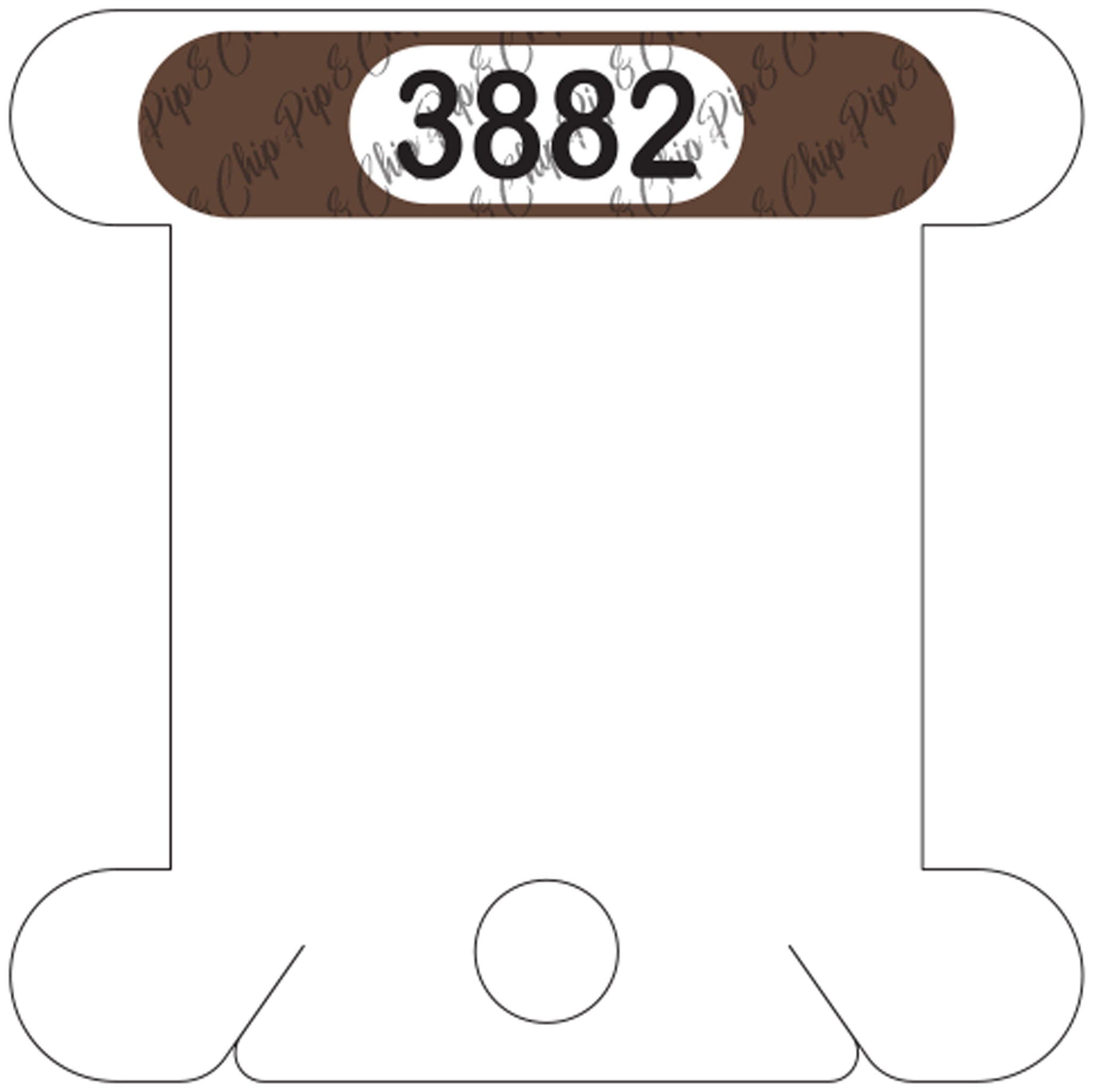 DMC 3882 acrylic bobbin – Pip and Chip