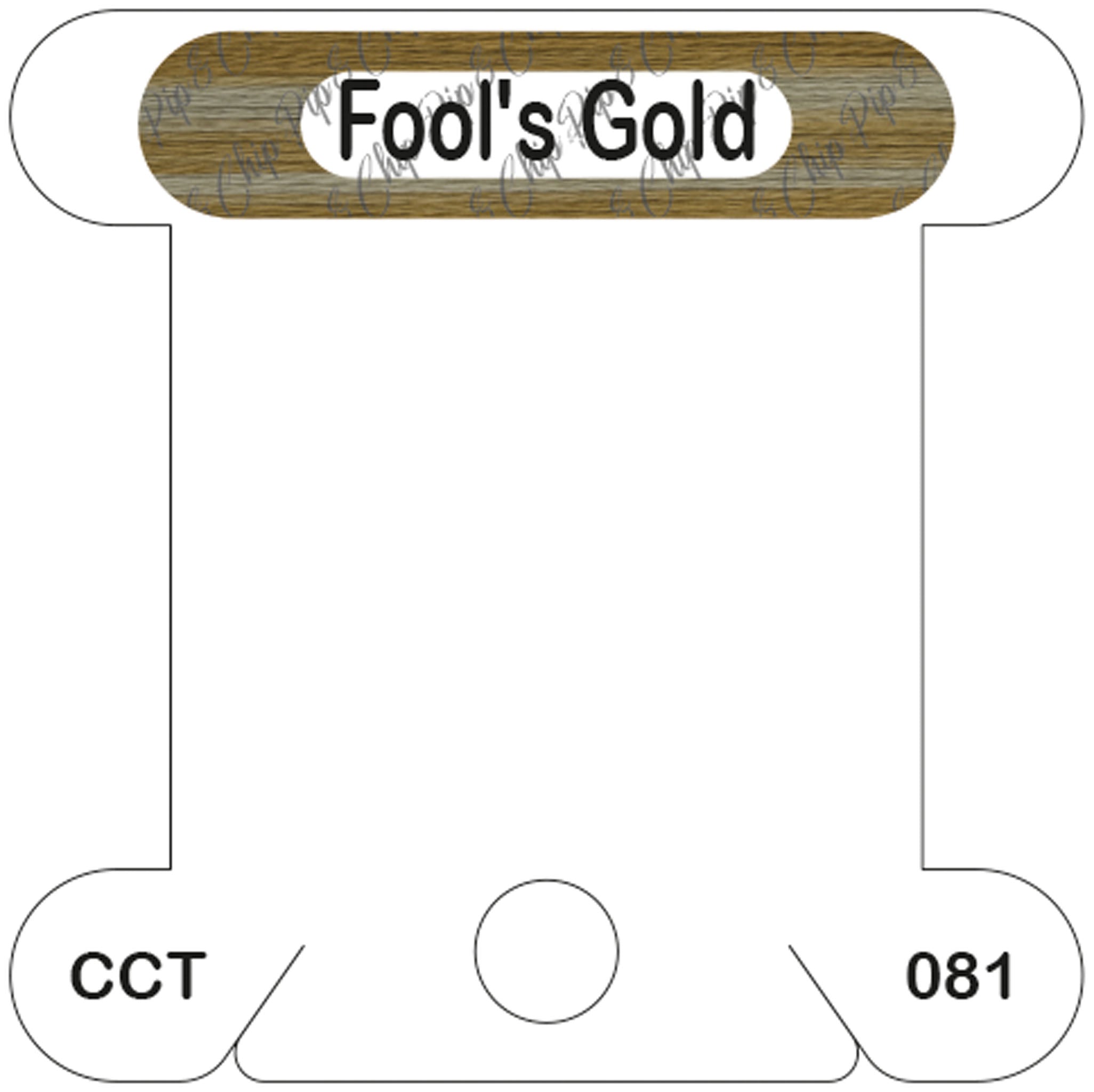 Classic Colorworks Fool's Gold acrylic bobbin – Pip and Chip