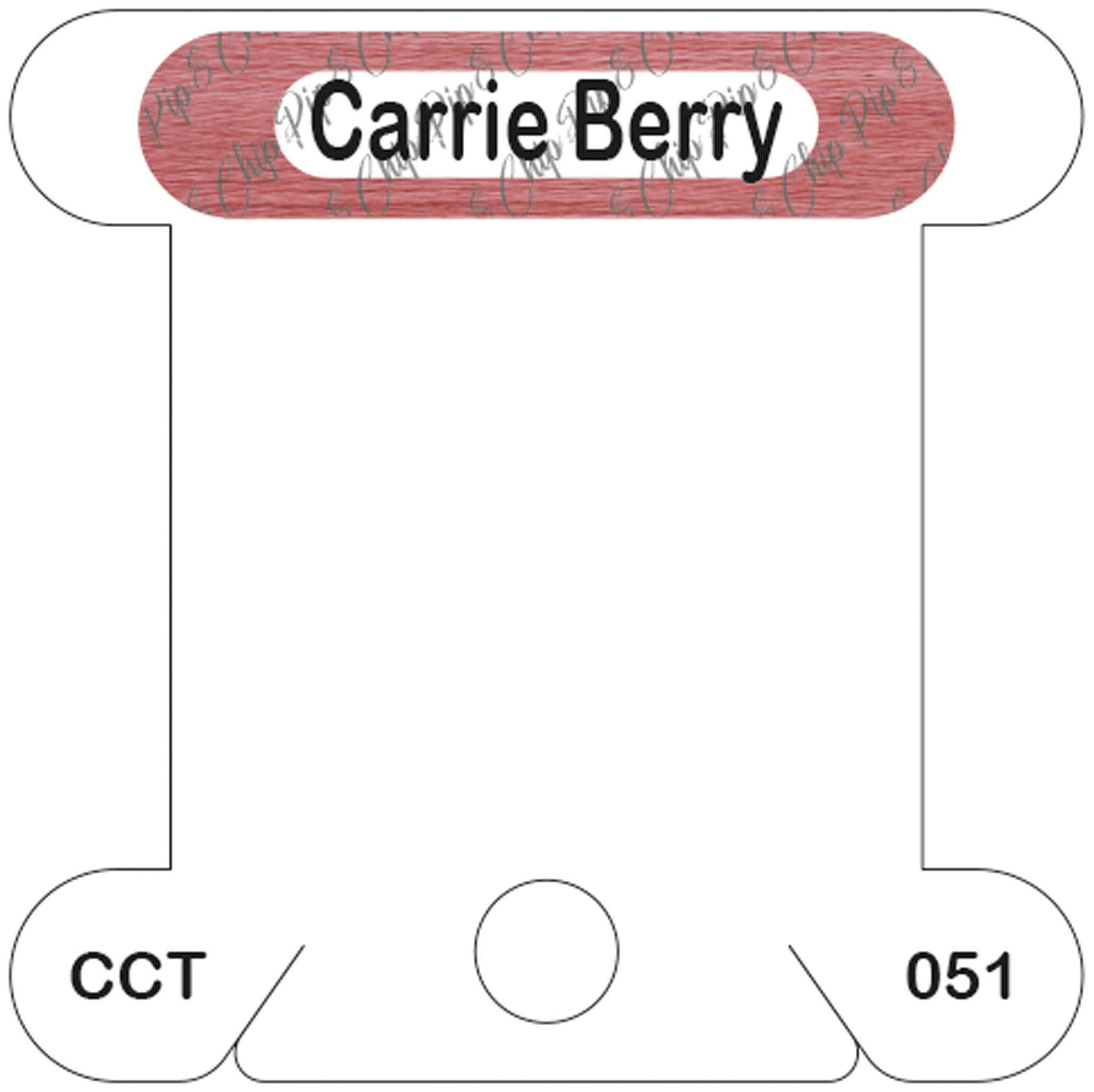 Classic Colorworks Carrie Berry acrylic bobbin – Pip and Chip