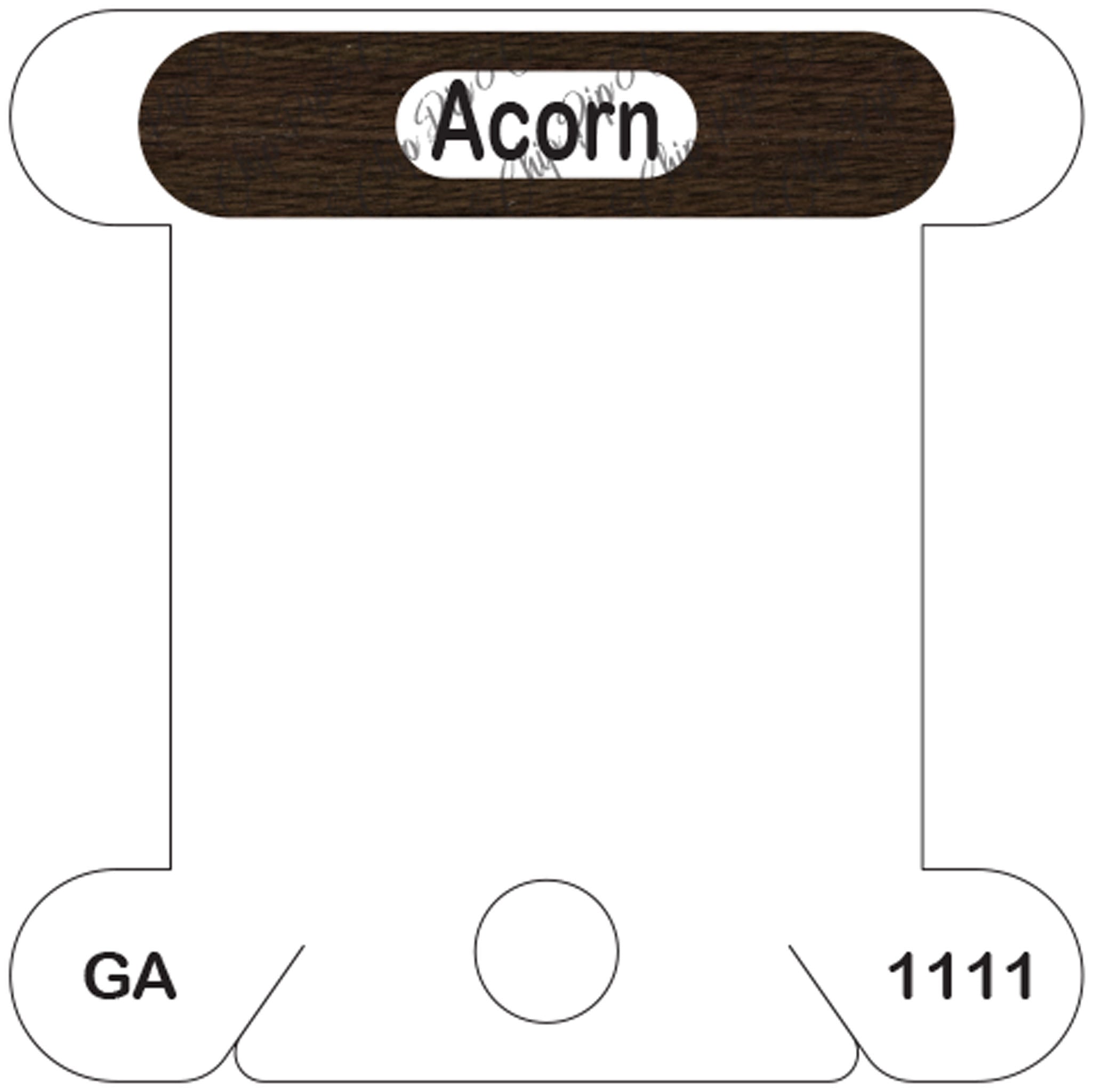 Gentle Arts Acorn acrylic bobbin – Pip and Chip