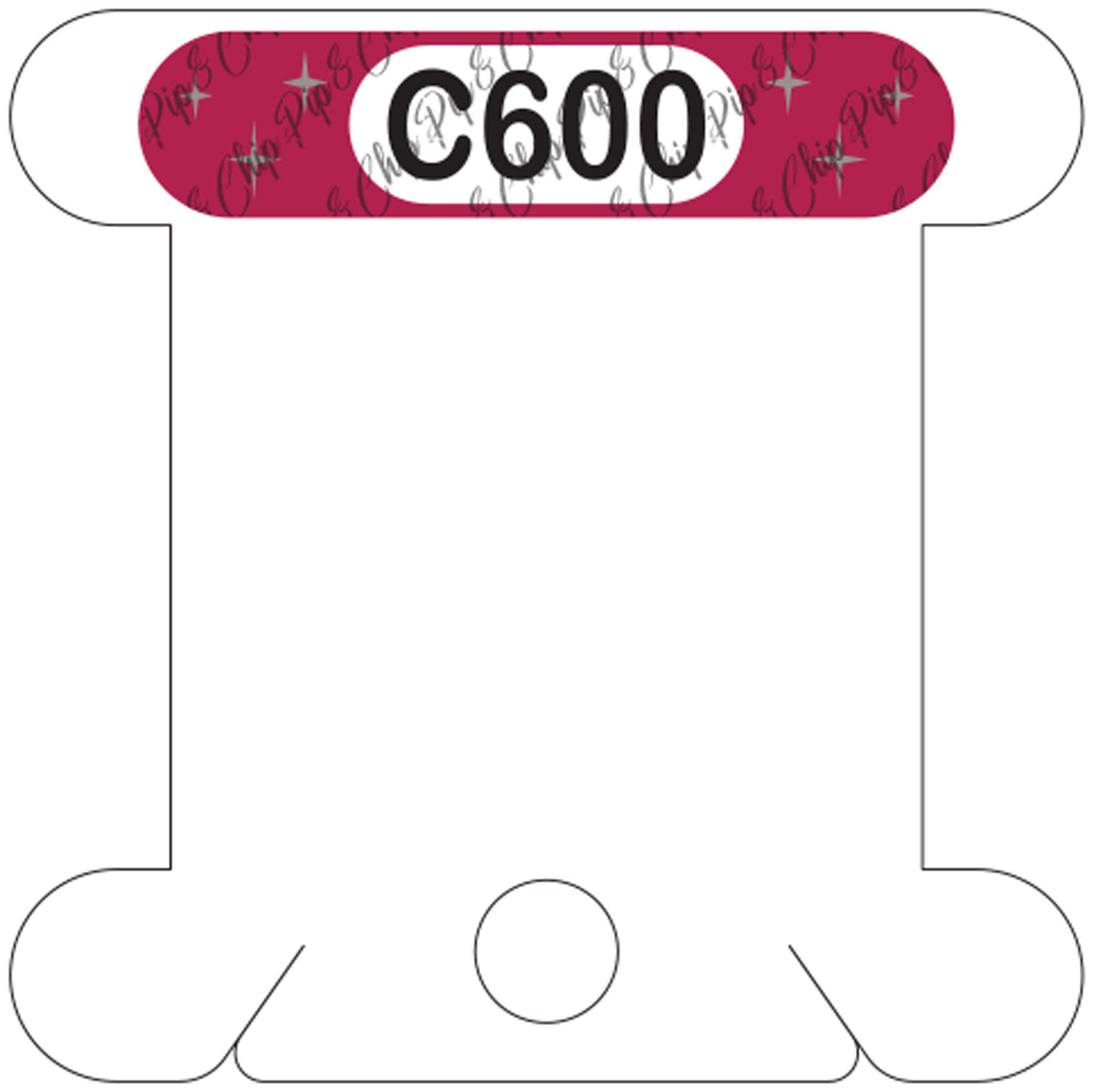 DMC C600 acrylic bobbin – Pip and Chip