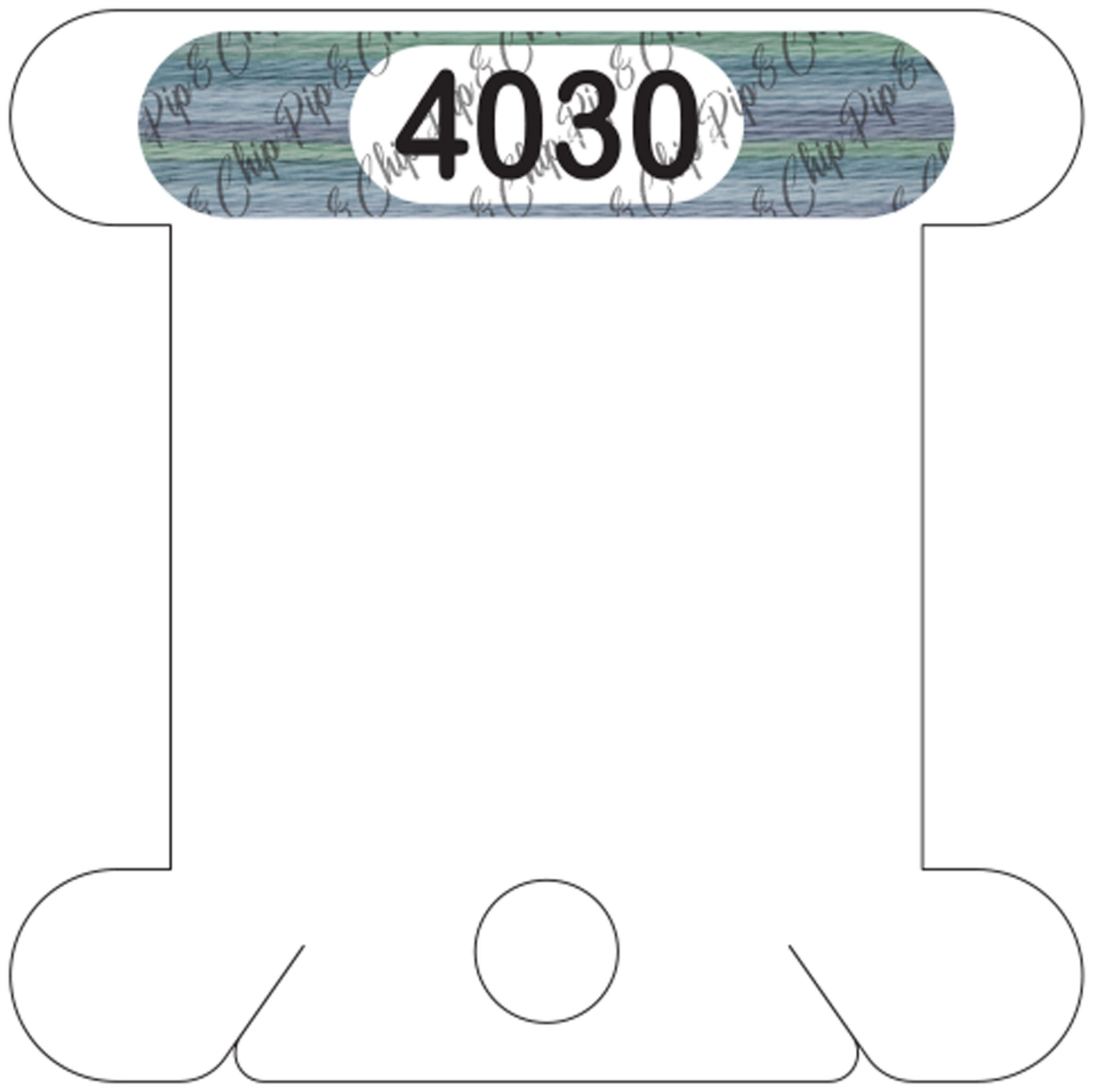 DMC 4030 acrylic bobbin – Pip and Chip